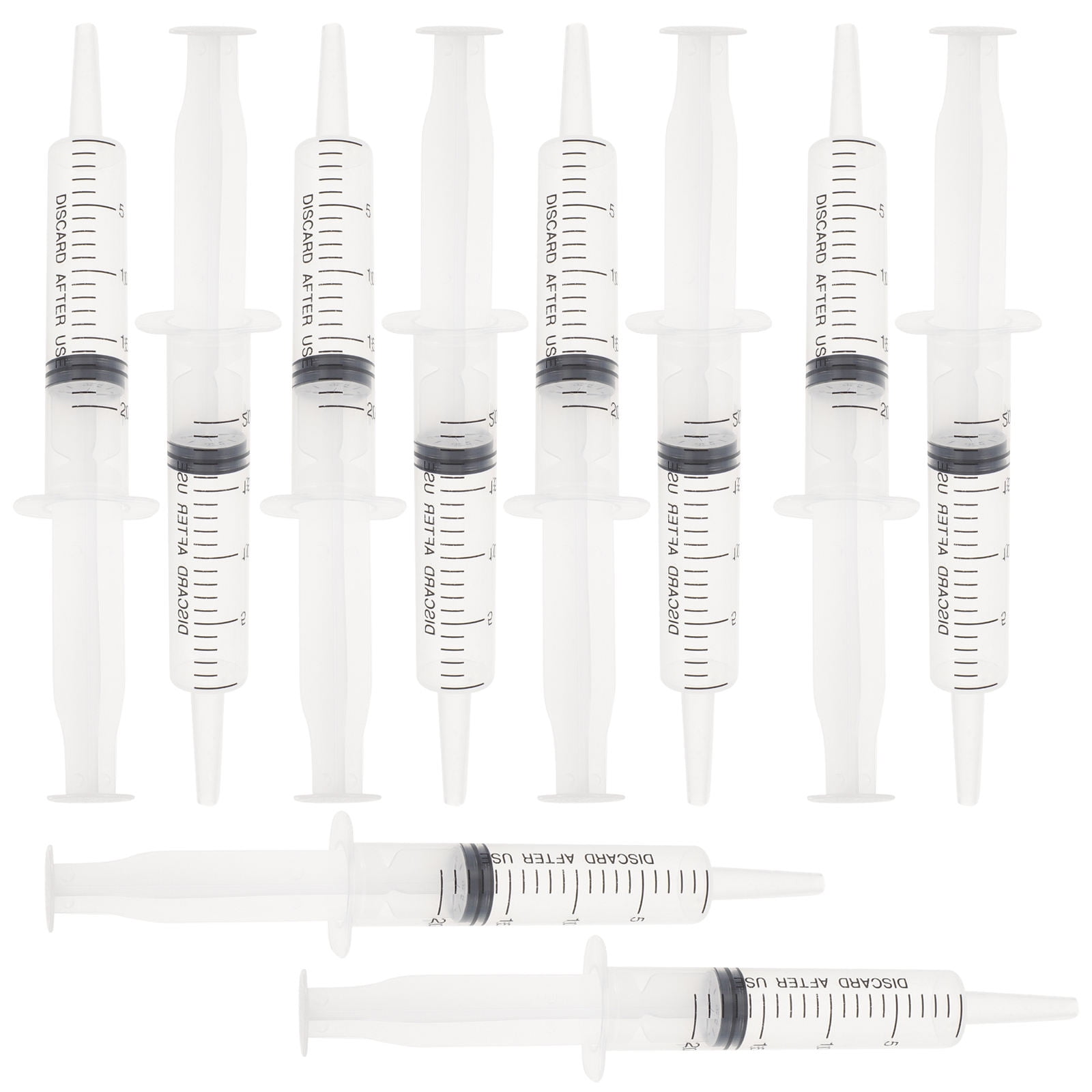 HEMOTON Transparent Plastic Injector for Home Use 10 Pcs Essential Oil ...