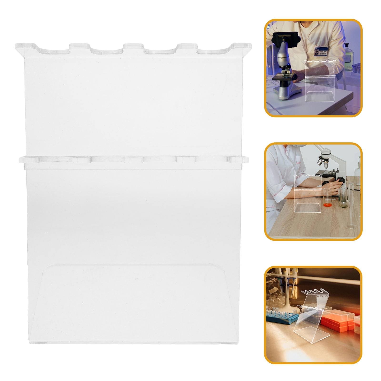 HEMOTON Trapezoidal Pipette Holder Clear Laboratory Pipette Storage And Display Rack Pipette ...