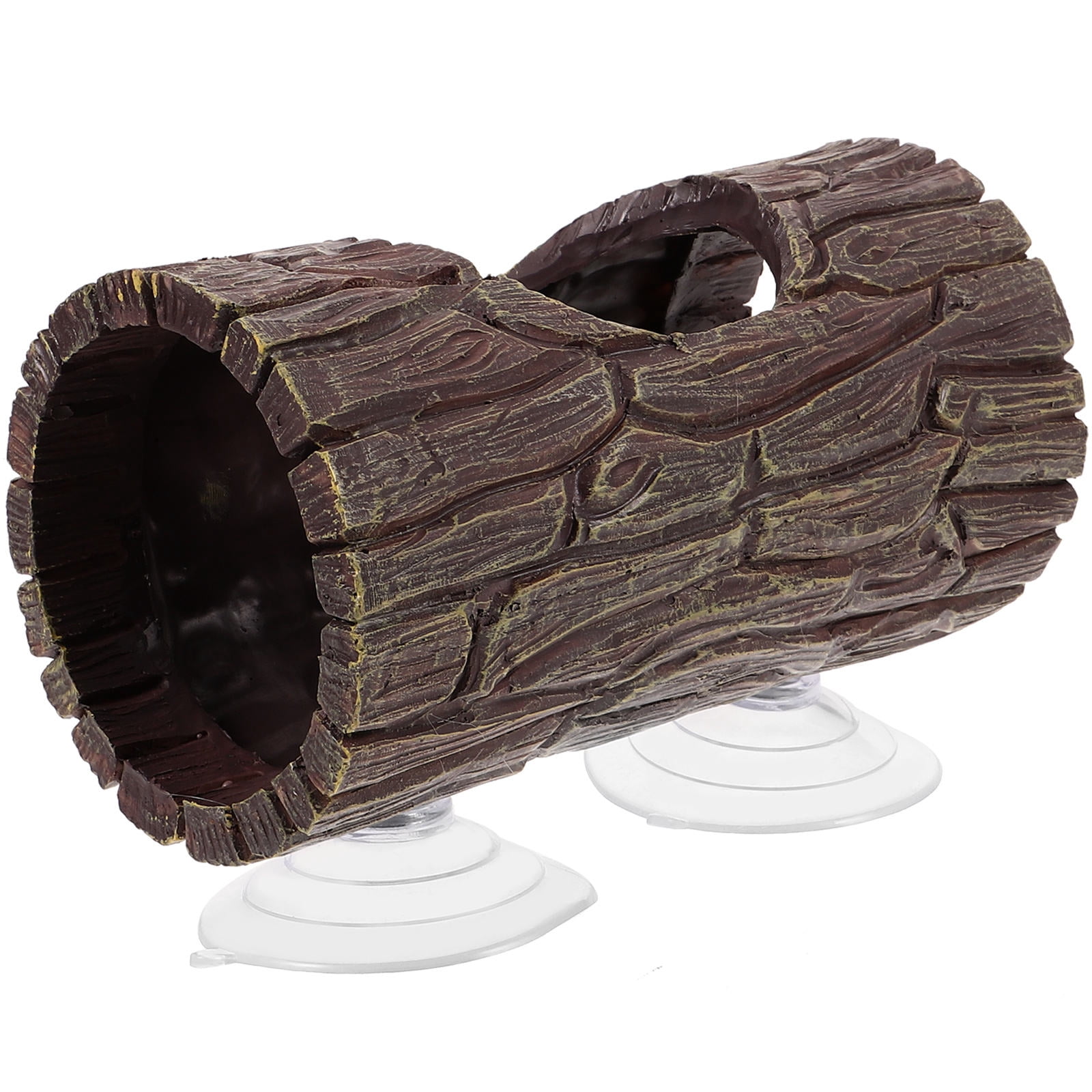 HEMOTON Tree Trunk Hiding Toys Lizard Sleeping Cave House Enclosure ...
