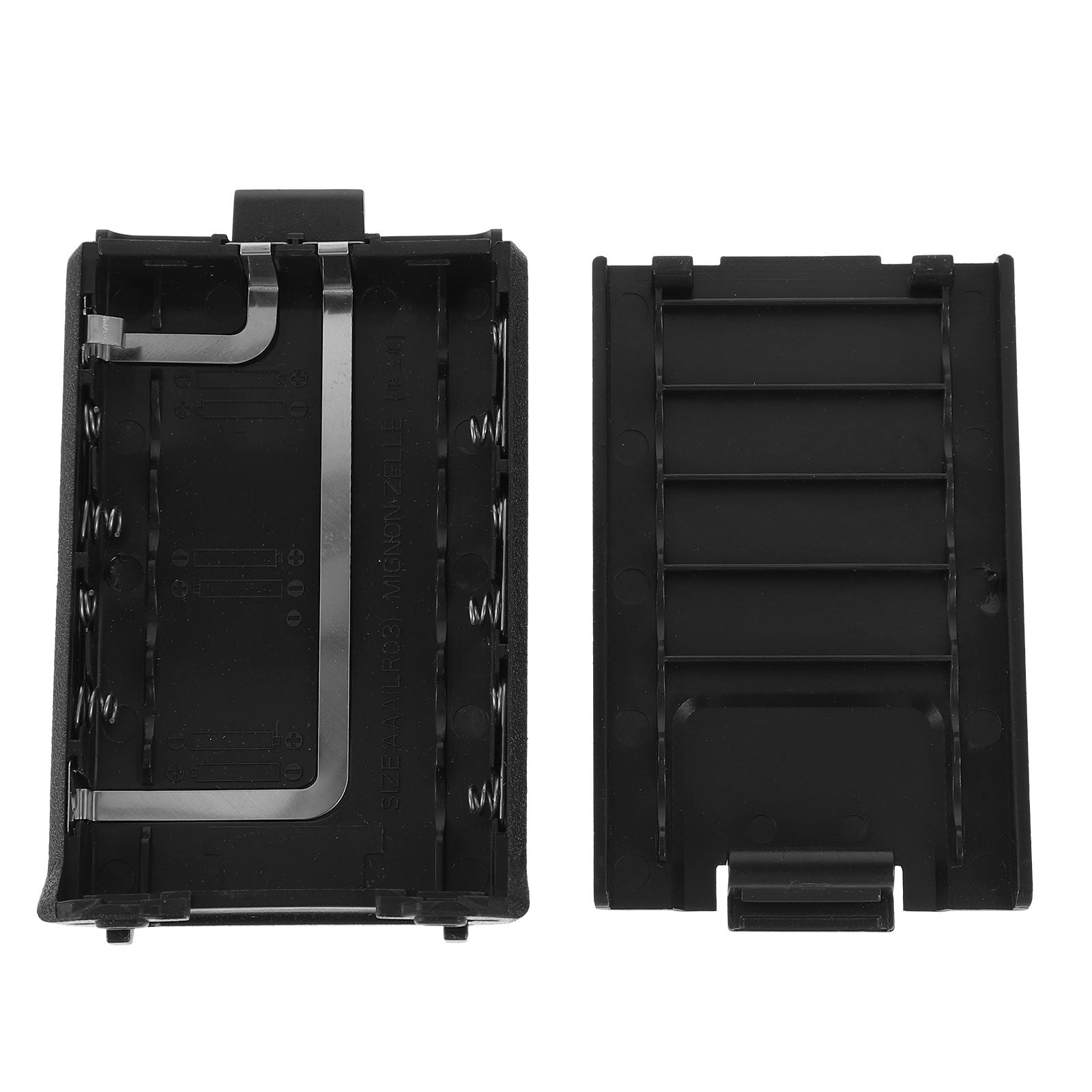 HEMOTON Two Wires Battery Box Holder Black for 6 x 1.5V AA Batteries ...