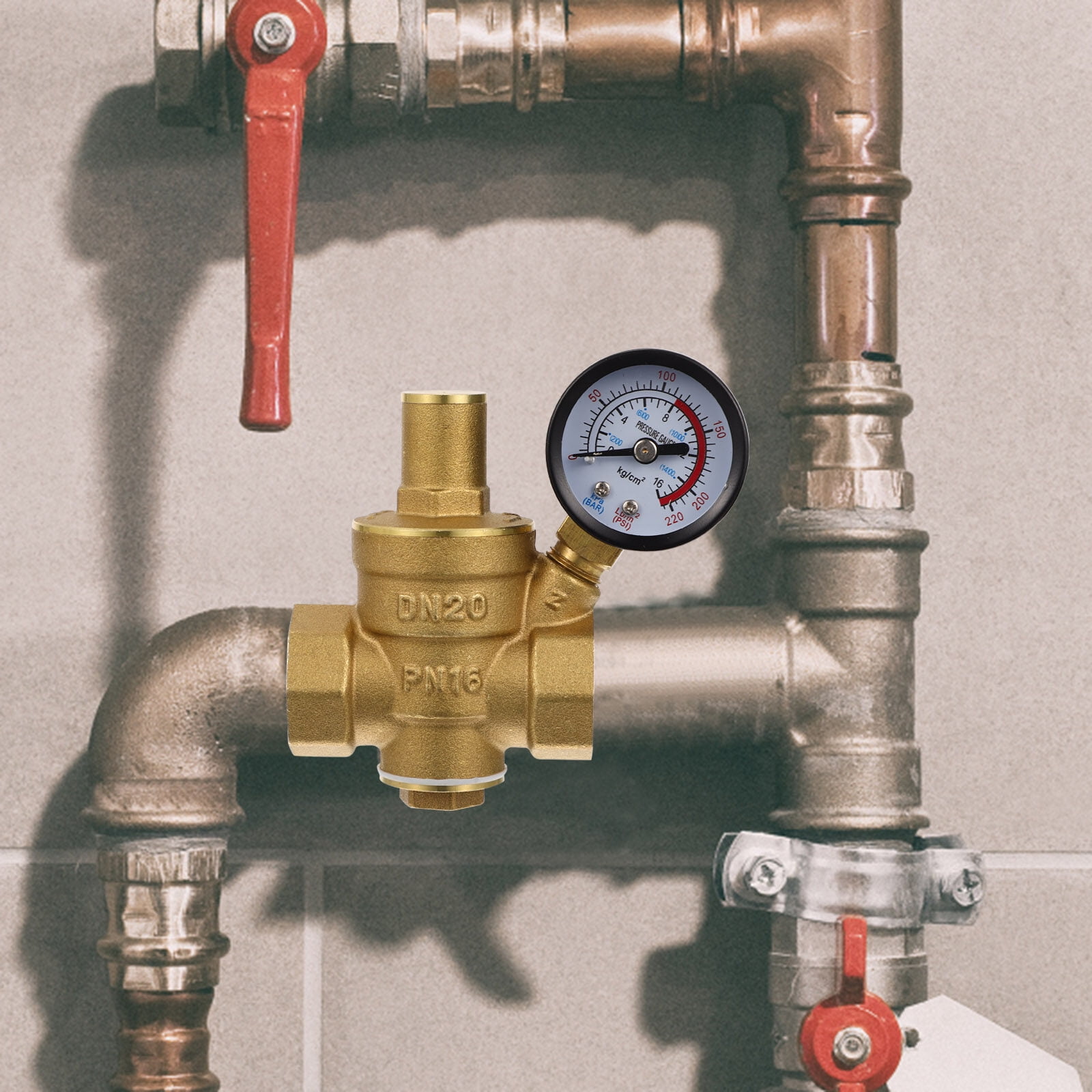 HEMOTON UKCOCO 1PC DN20 Heavy Duty Adjustable Pressure Reducing ...