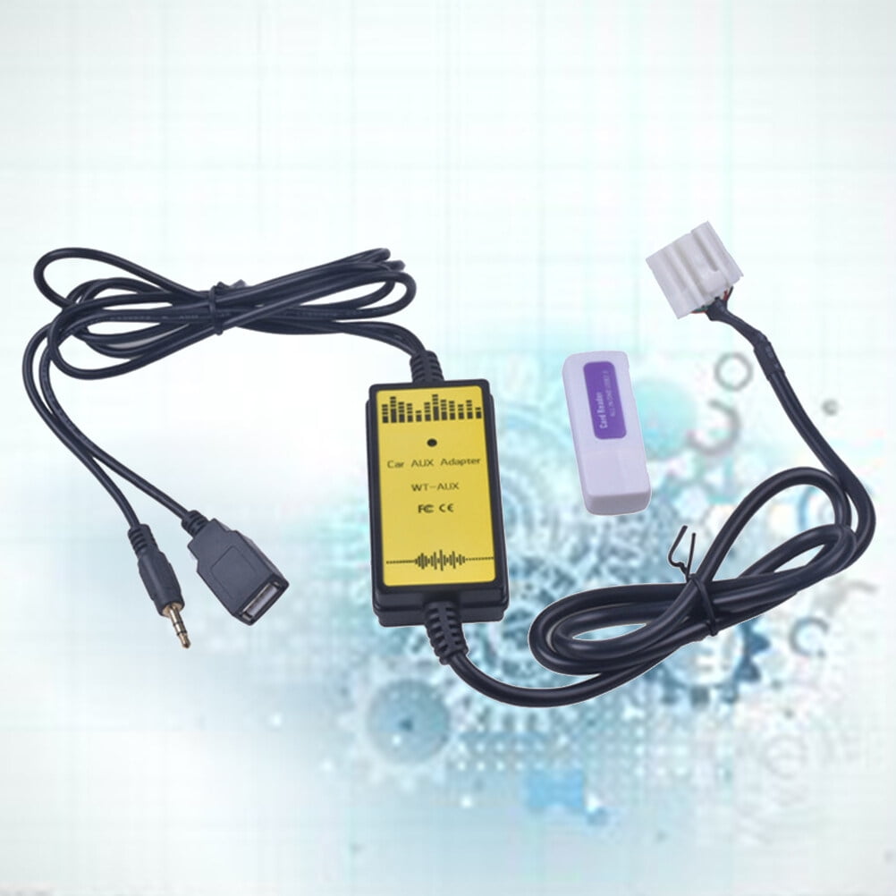SOPOTUTU Automotive Aux Connecter Car Aux Adapter Black 1Pack - Walmart.com