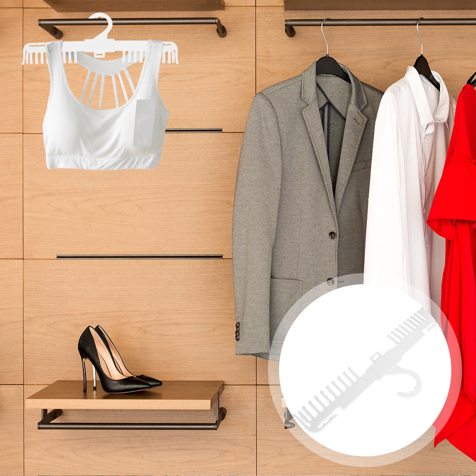 HEMOTON Underwear Hanger Organizer Collapsible Clothes Grid Drying Rack ...