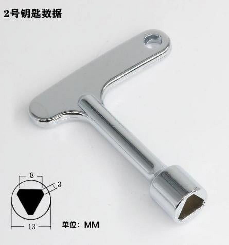 HEMOTON Universal Elevator Key Stainless Steel Triangular Spanner Key ...