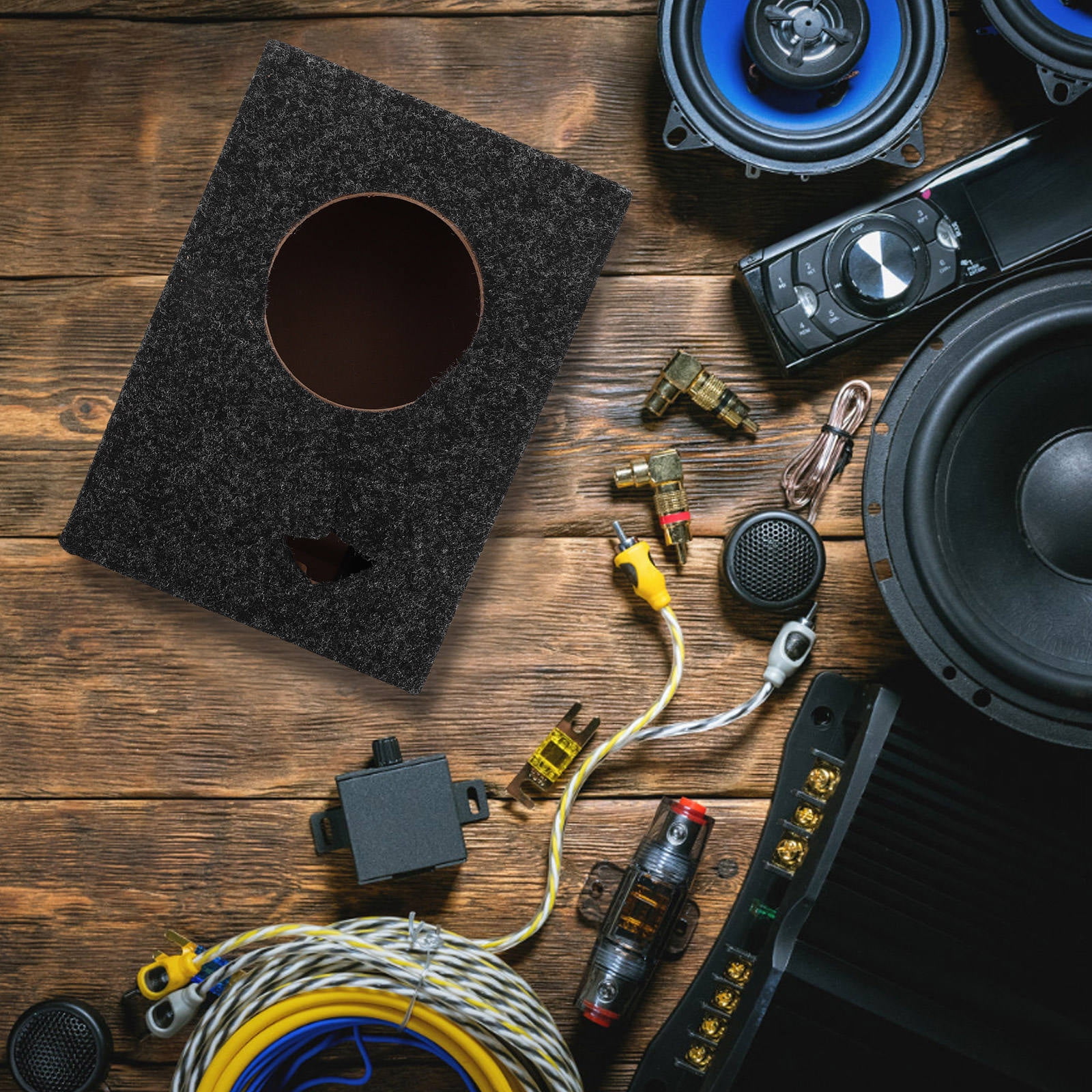 HEMOTON Vehicle Subwoofer Enclosure Subwoofer Enclosure Case Auto ...