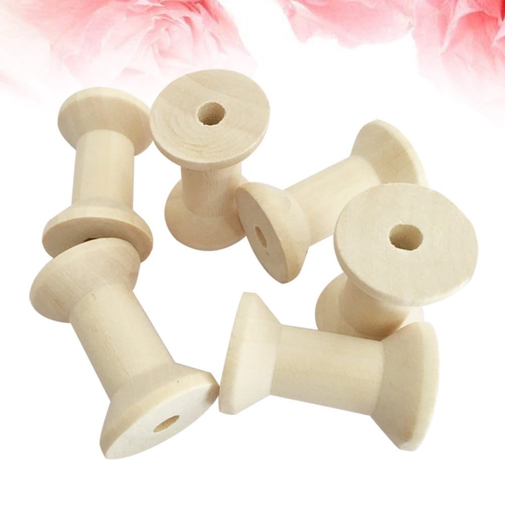 HEMOTON Vintage Beige Plastic Thread Spool for Organizing and Crafting ...