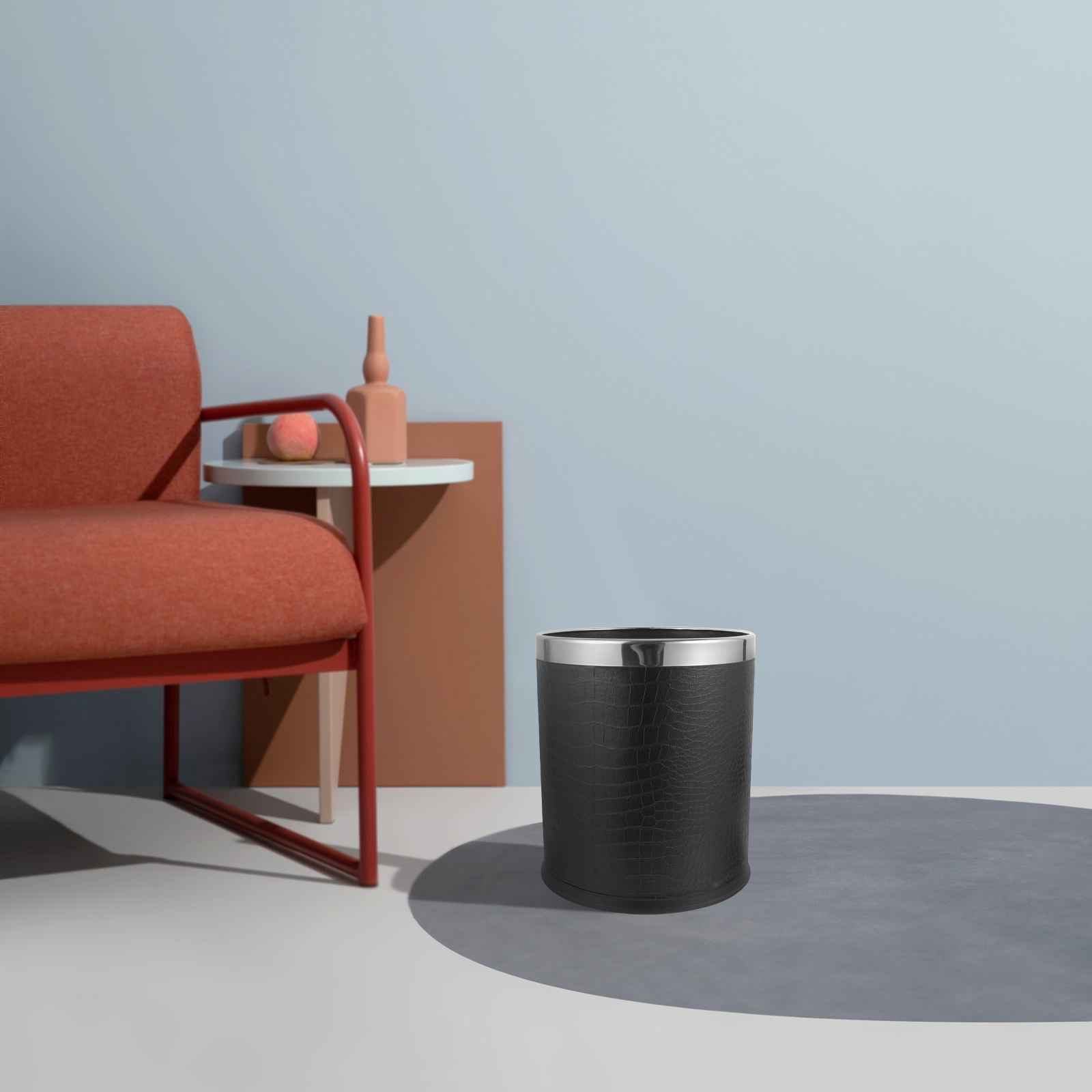 HEMOTON Vintage Style Domestic Garbage Container Paper Waste Container ...