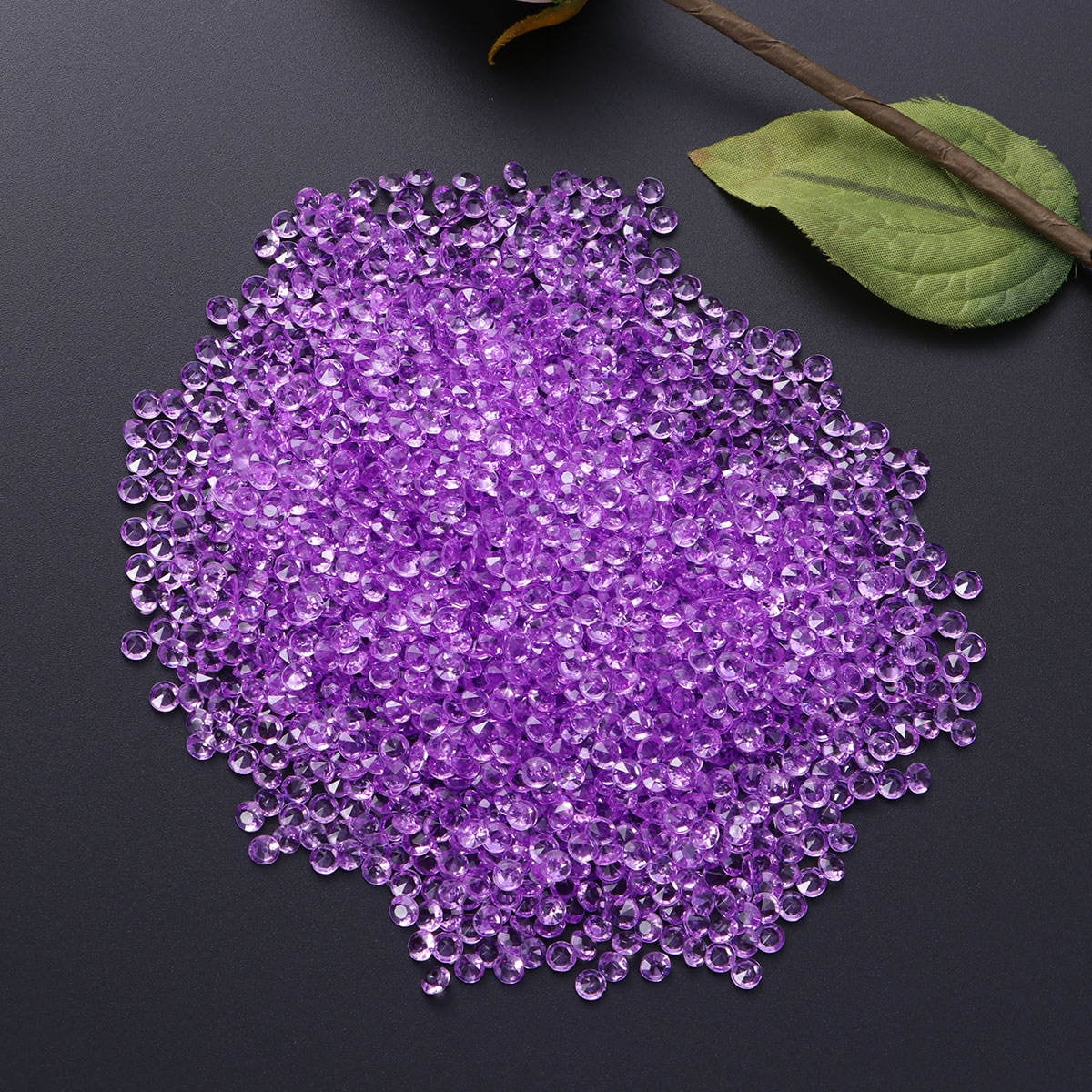 HEMOTON Violet Acrylic Crystal Rhinestones for Craft Use Bright Color ...