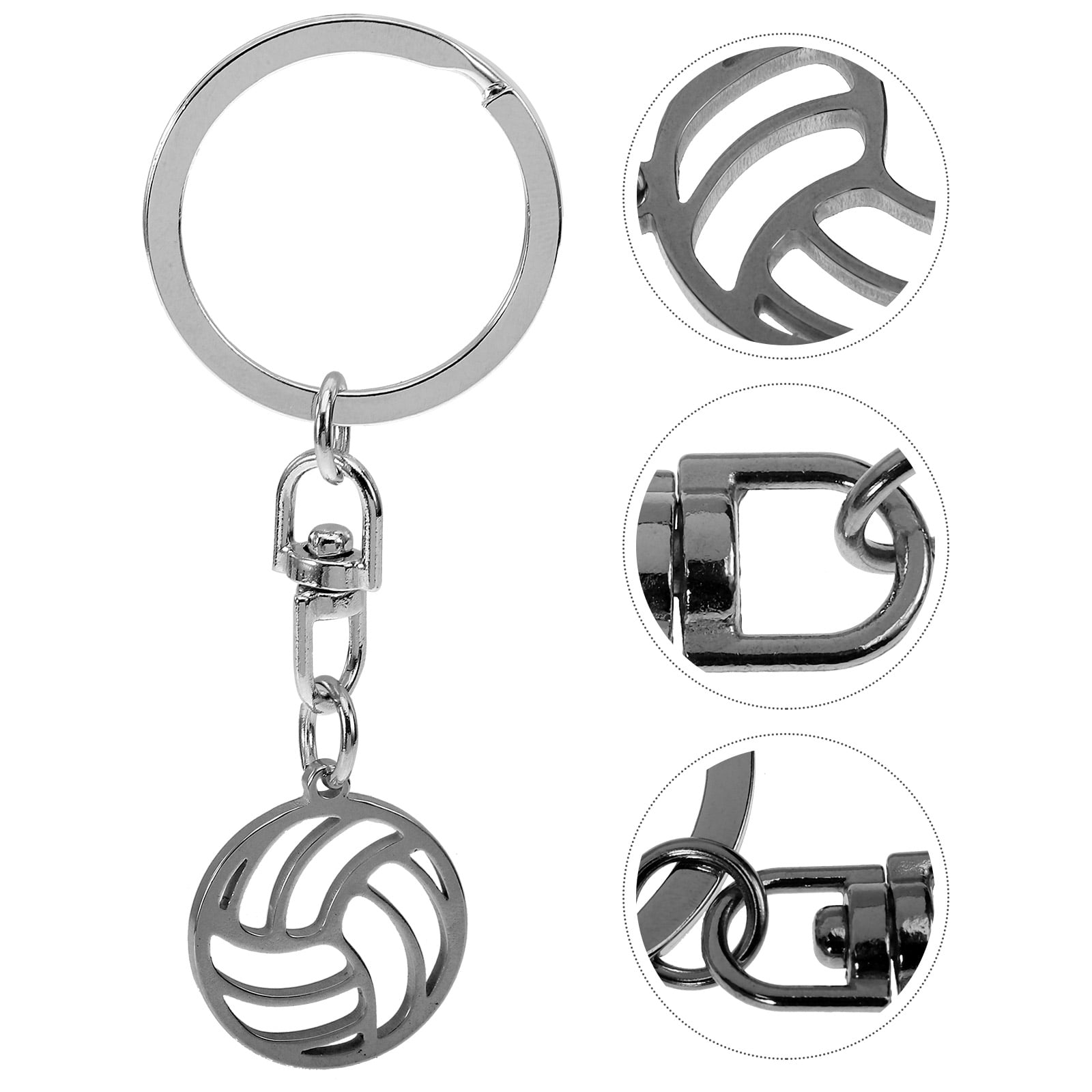 HEMOTON Volleyball Keychain Volleyball Key Ring Sports Key Chain Party ...