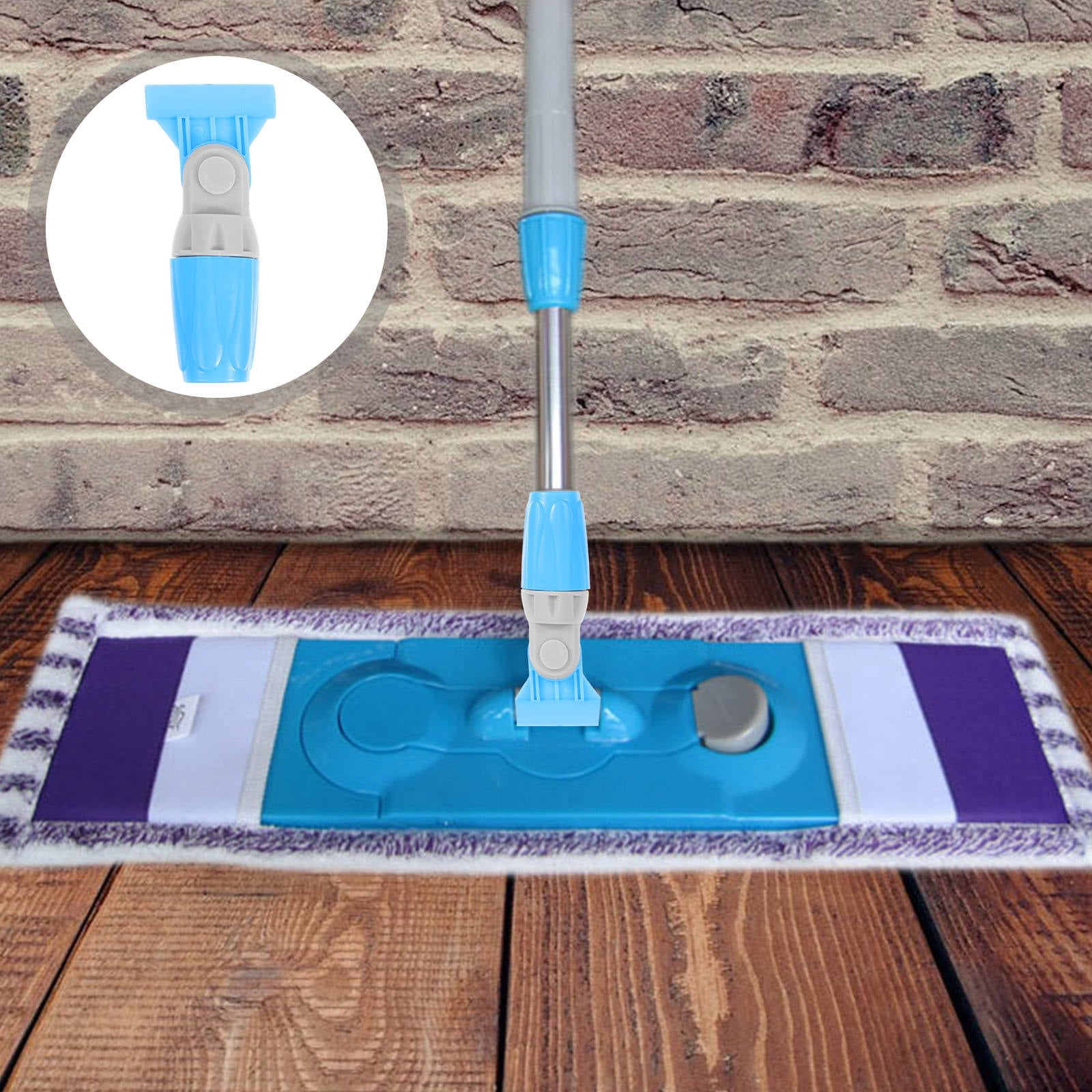 RENACLIPY Versatile Mop Handle Replacement Clamp Sky-Blue Plastic for ...