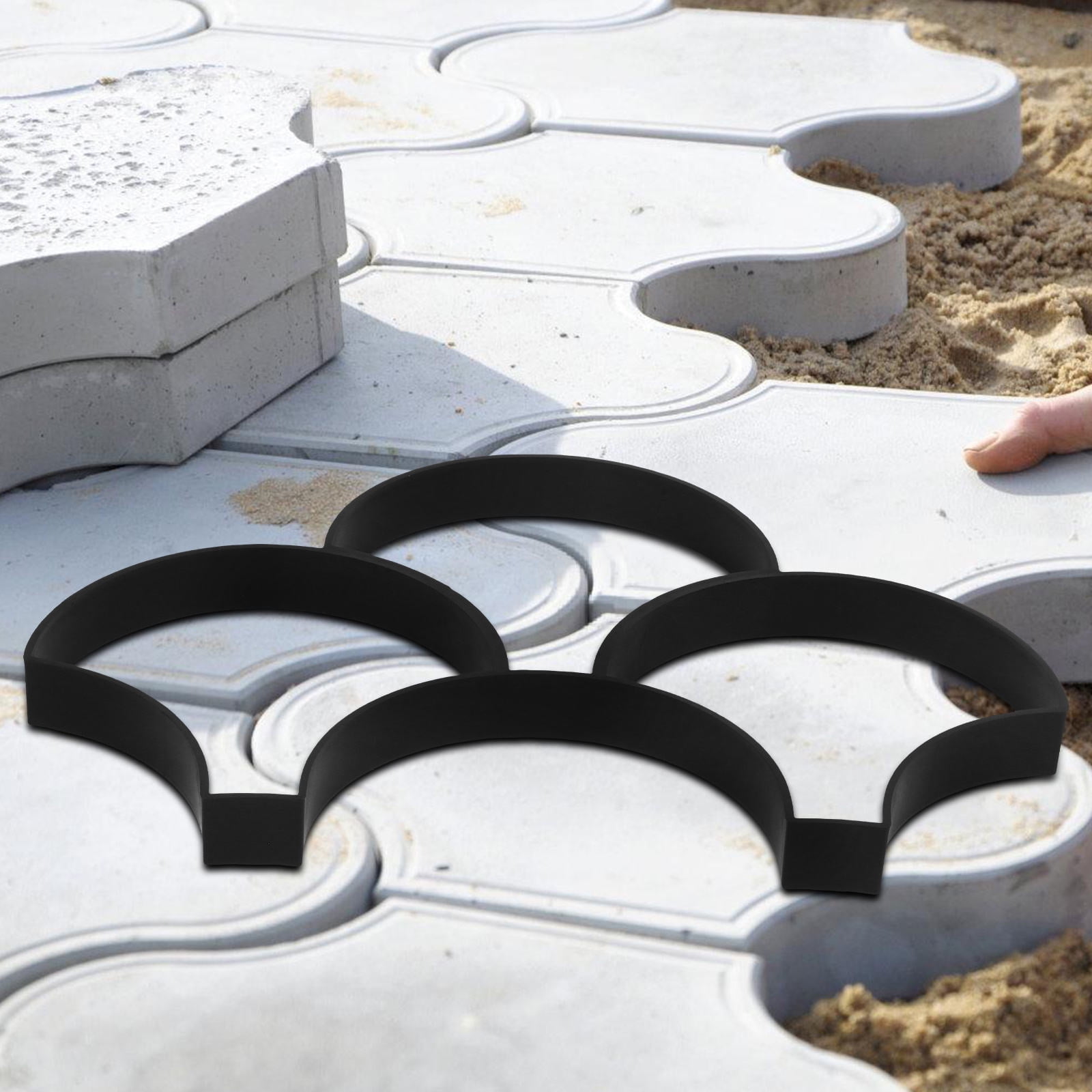 HEMOTON Walk Maker Reusable Concrete Path Maker Molds Pathmate Stone ...