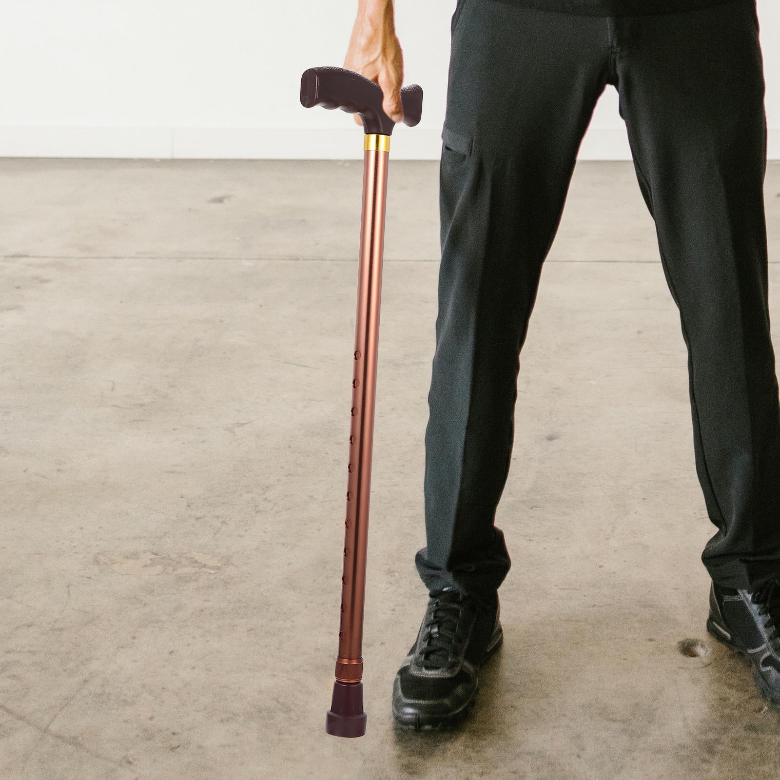 HEMOTON Walking Stick Poles Adjustable Cane Practical Man Elder ...