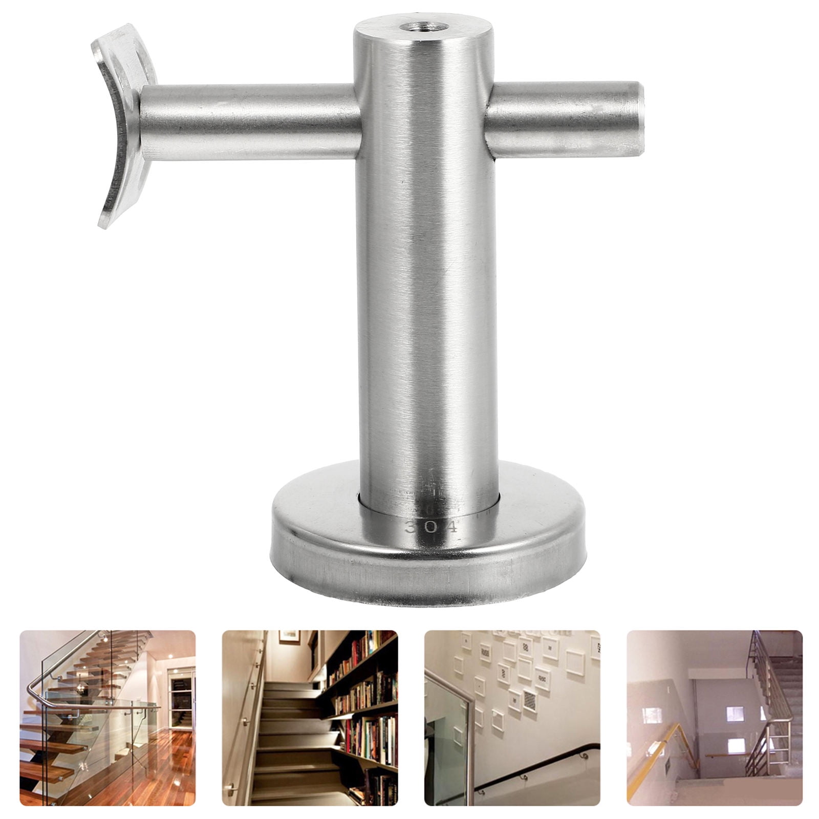 HEMOTON Wall Holder Railing Smooth Finish Handrail Bracket - Walmart.com