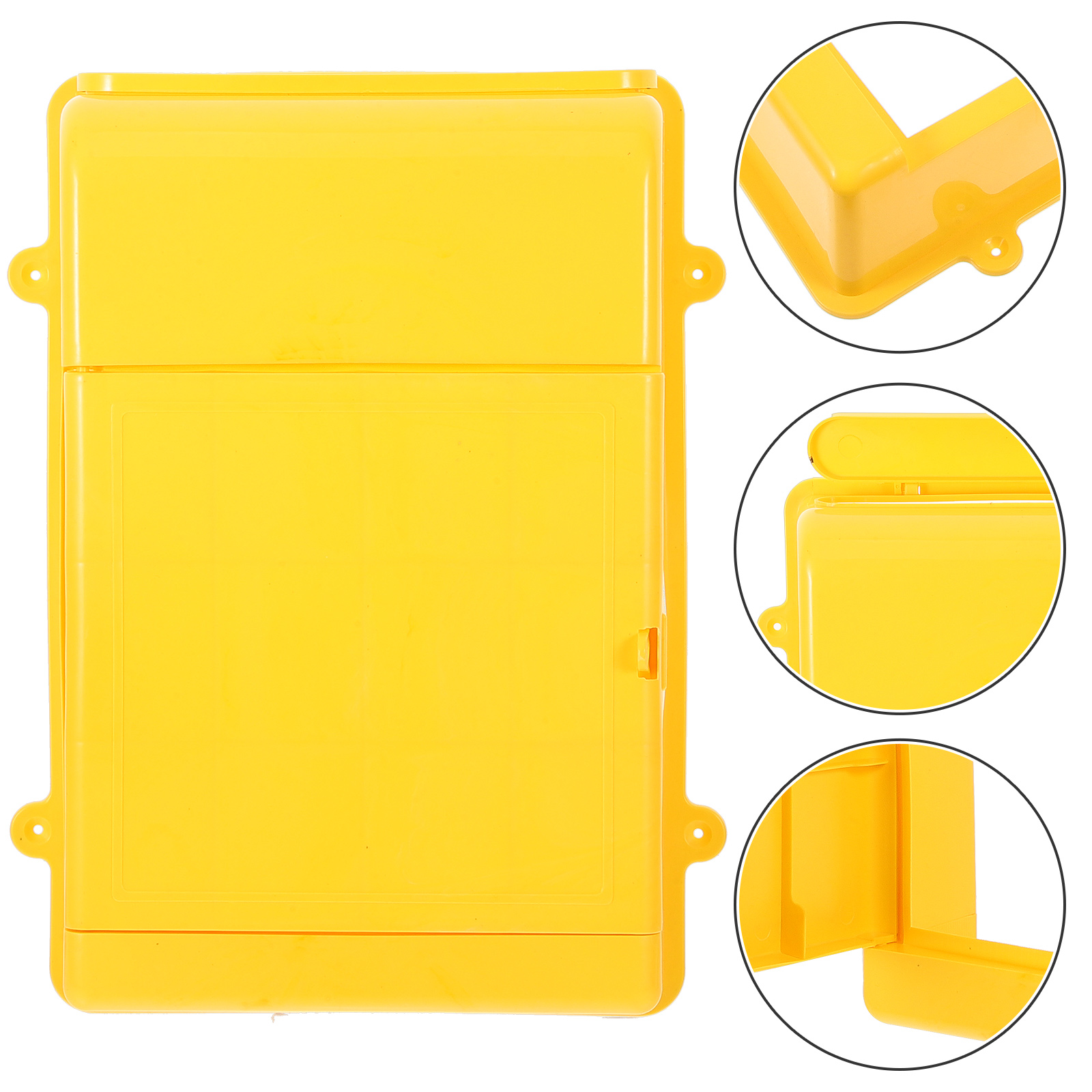 HEMOTON Wall Mount Mailbox Plastic Post Box Locking Letter Box ...