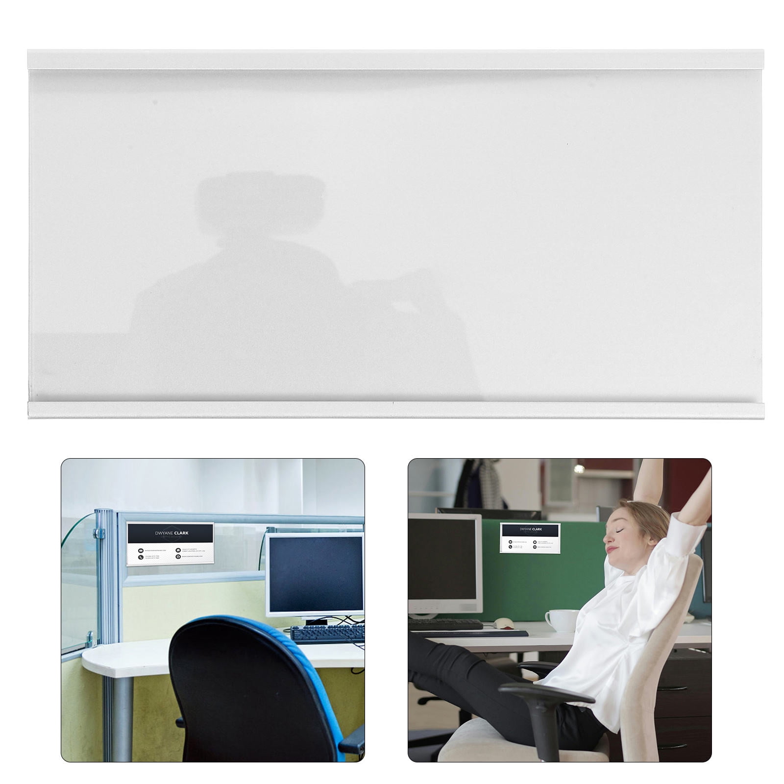 HEMOTON Wall Mount Name Plate Holder Workstation Sign Staff - Walmart.com