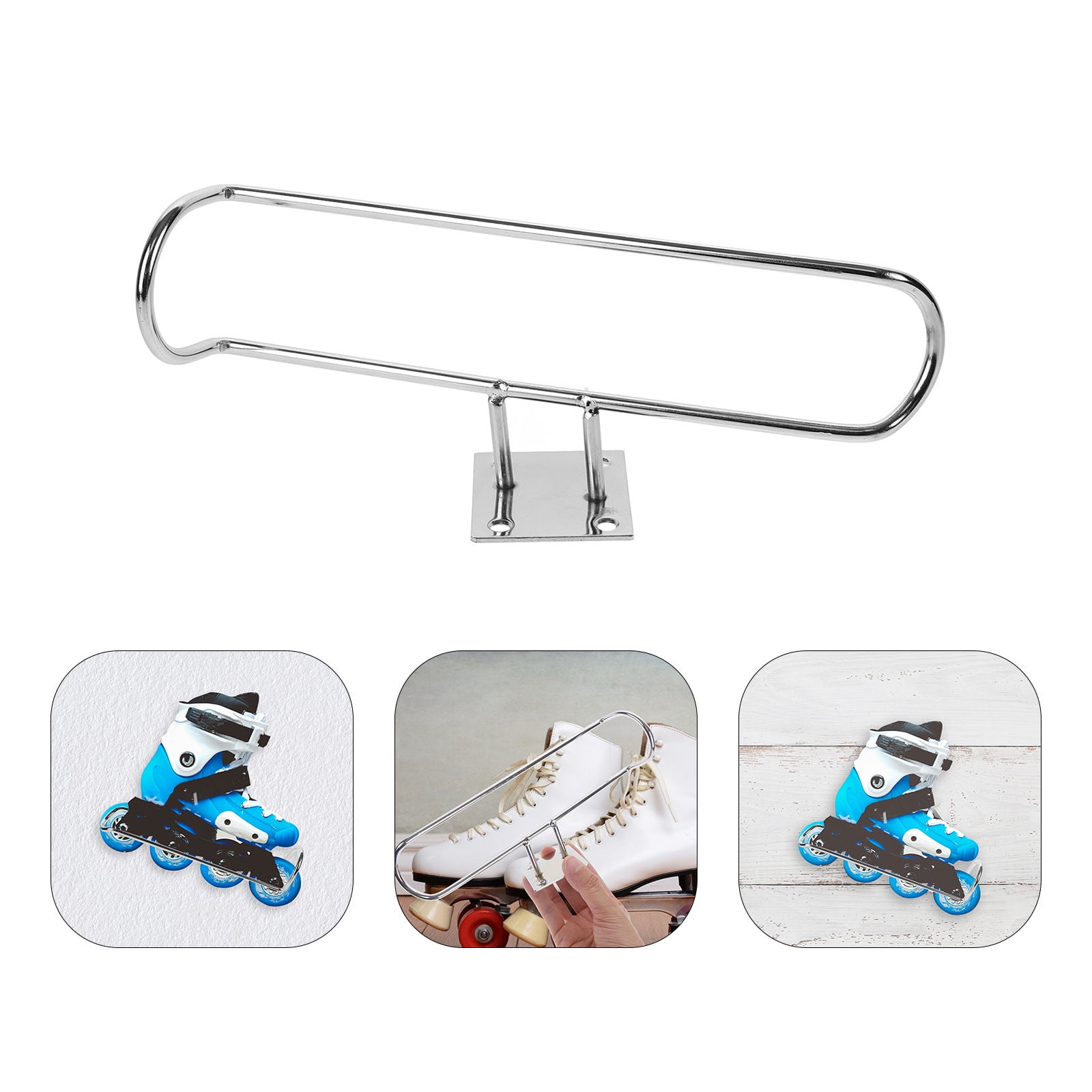 HEMOTON Wall Mountable Ice Skates Holder for Roller Skates Storage ...
