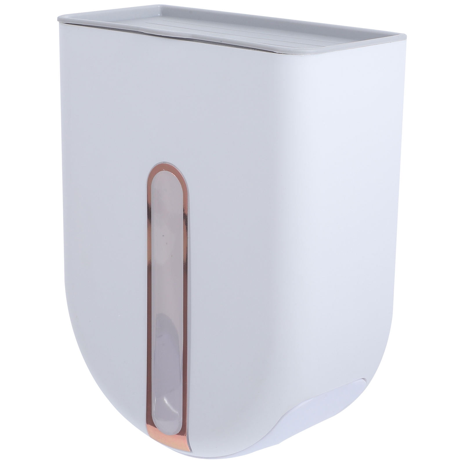 HEMOTON Wall-mounted Plastic Wrap Storage Box Cling Bag Organizer ...