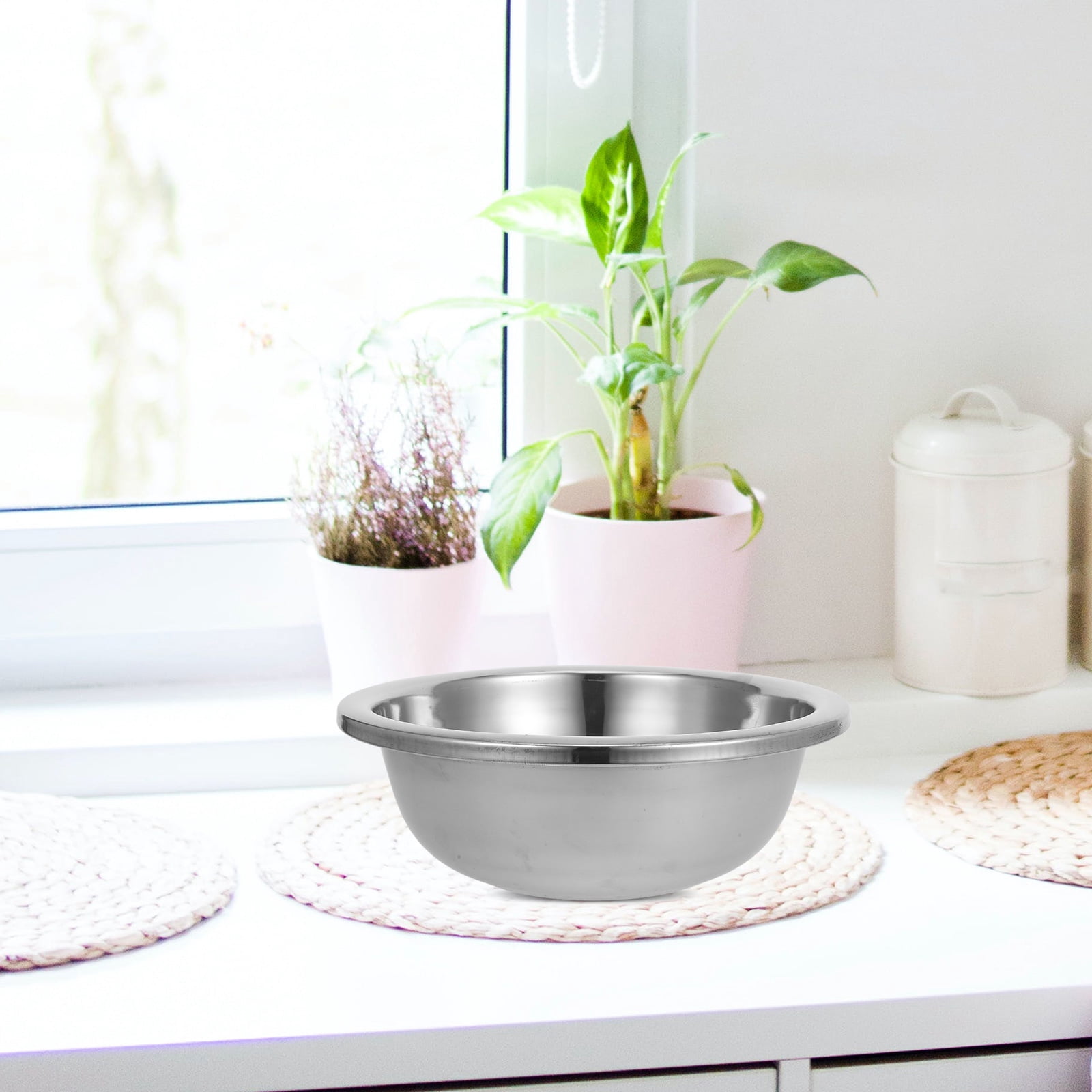 HEMOTON Washing up Bowl Rectangular Stainless Steel Basin - Walmart.com