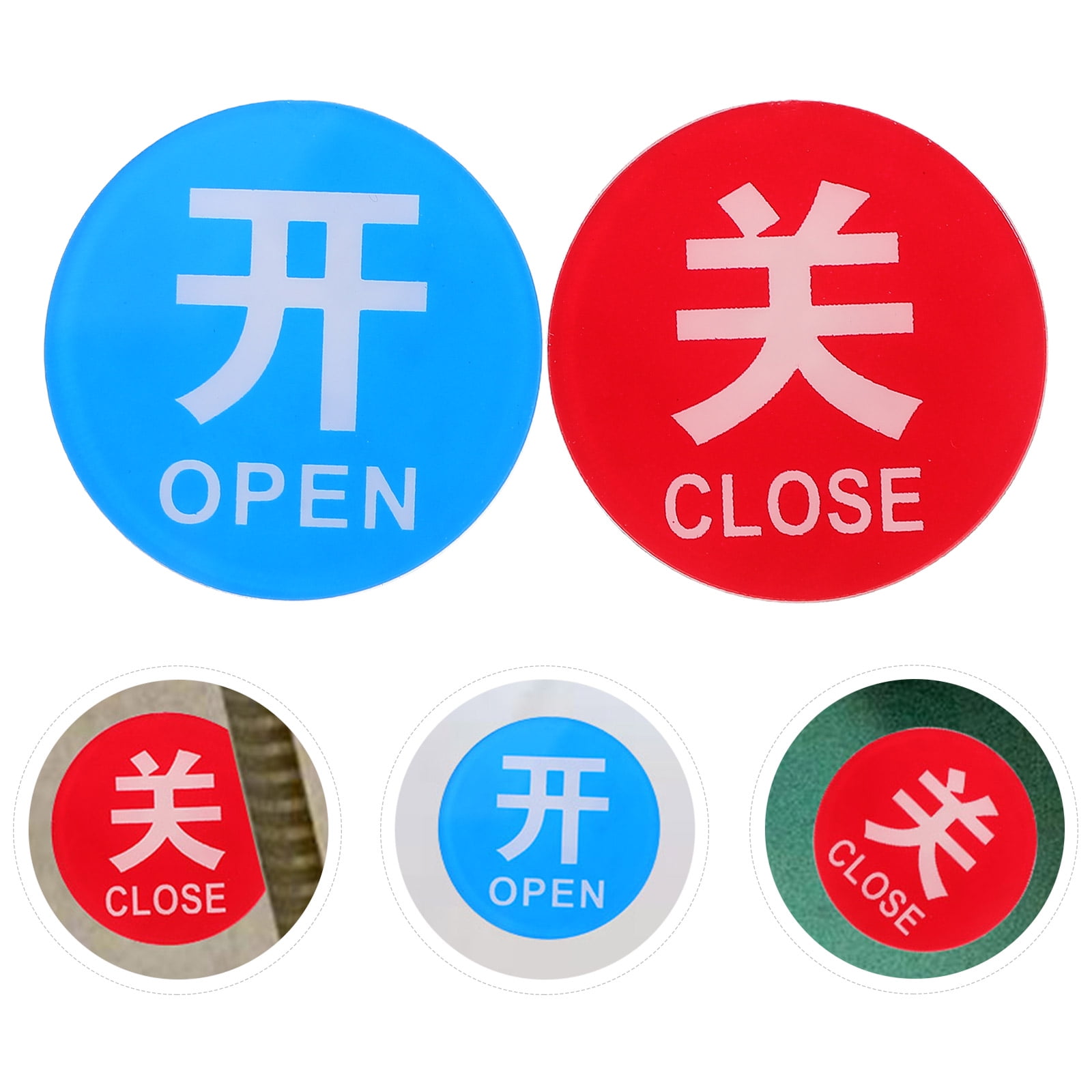 HEMOTON Water Labels for Faucet Acrylic Stickers with Adhesive Backing ...