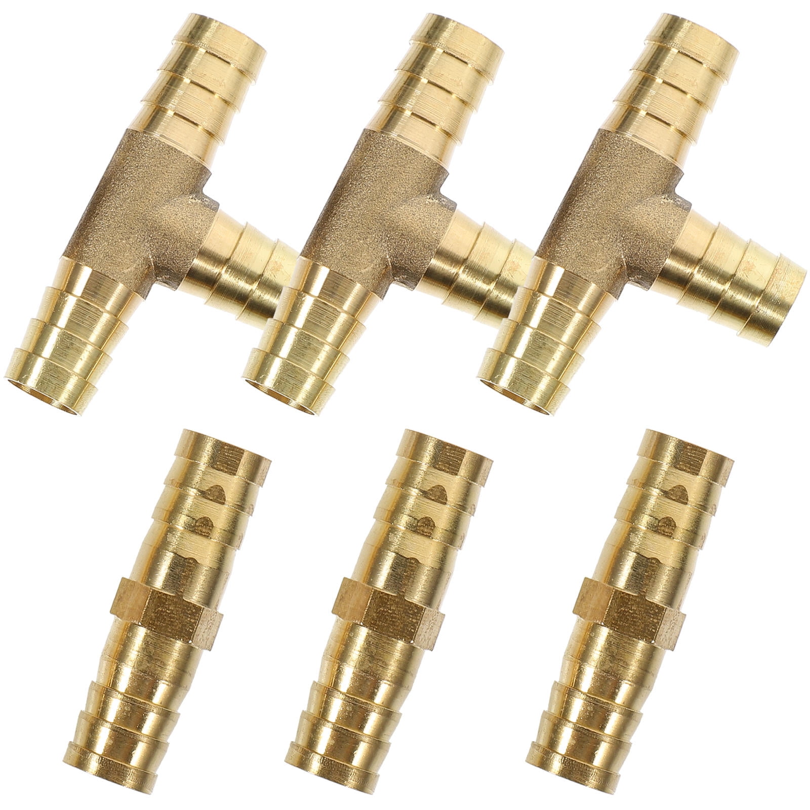 HEMOTON Water Pipe Connector Set Male Hose Adapter Air Fittings Golden ...