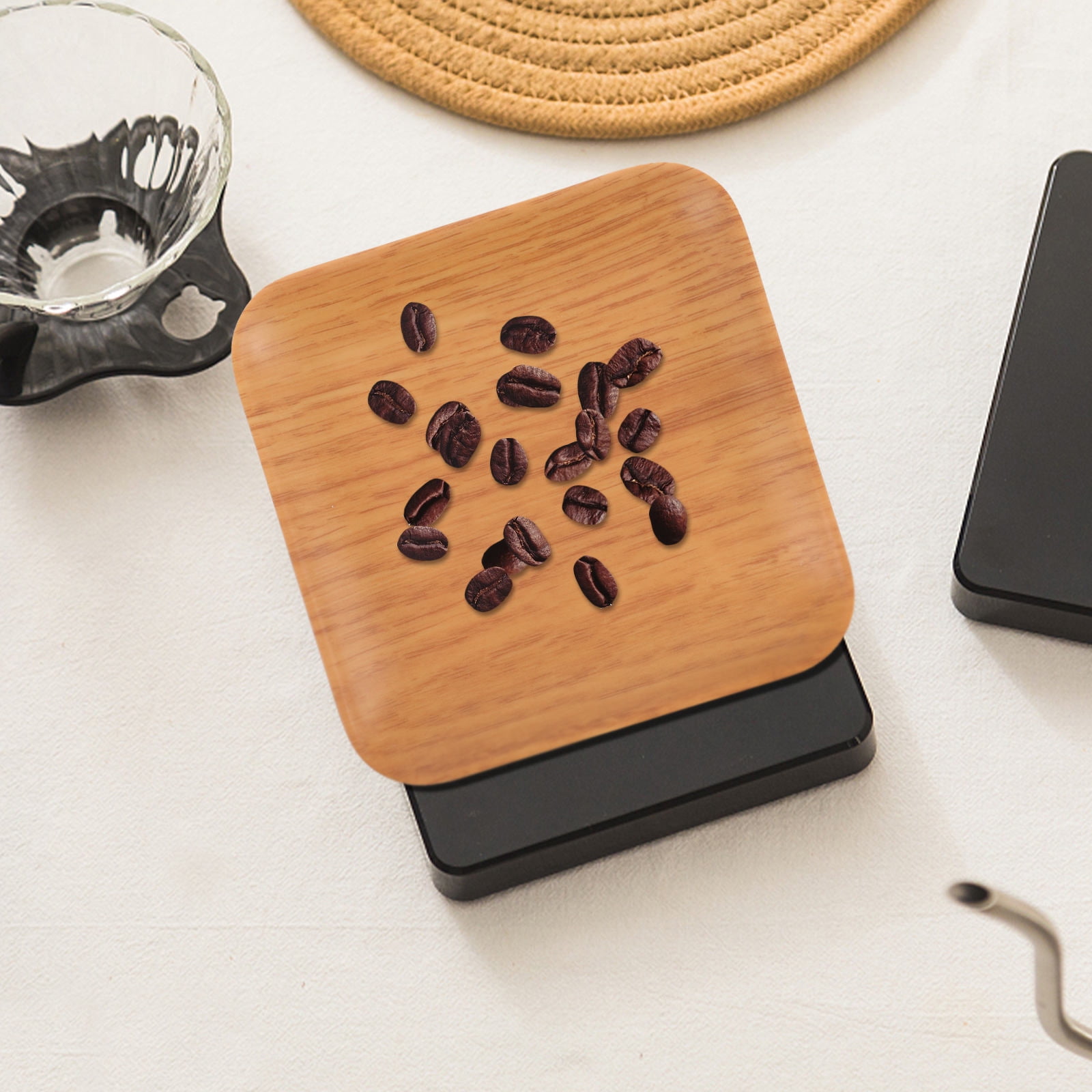 HEMOTON Wear-resistant Coffee Bean Plate Melamine Beans Holder Dosing ...