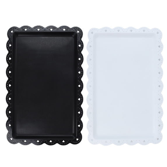 HEMOTON White Cake Plates for Dessert Made of PP Simple and Fashionable ...