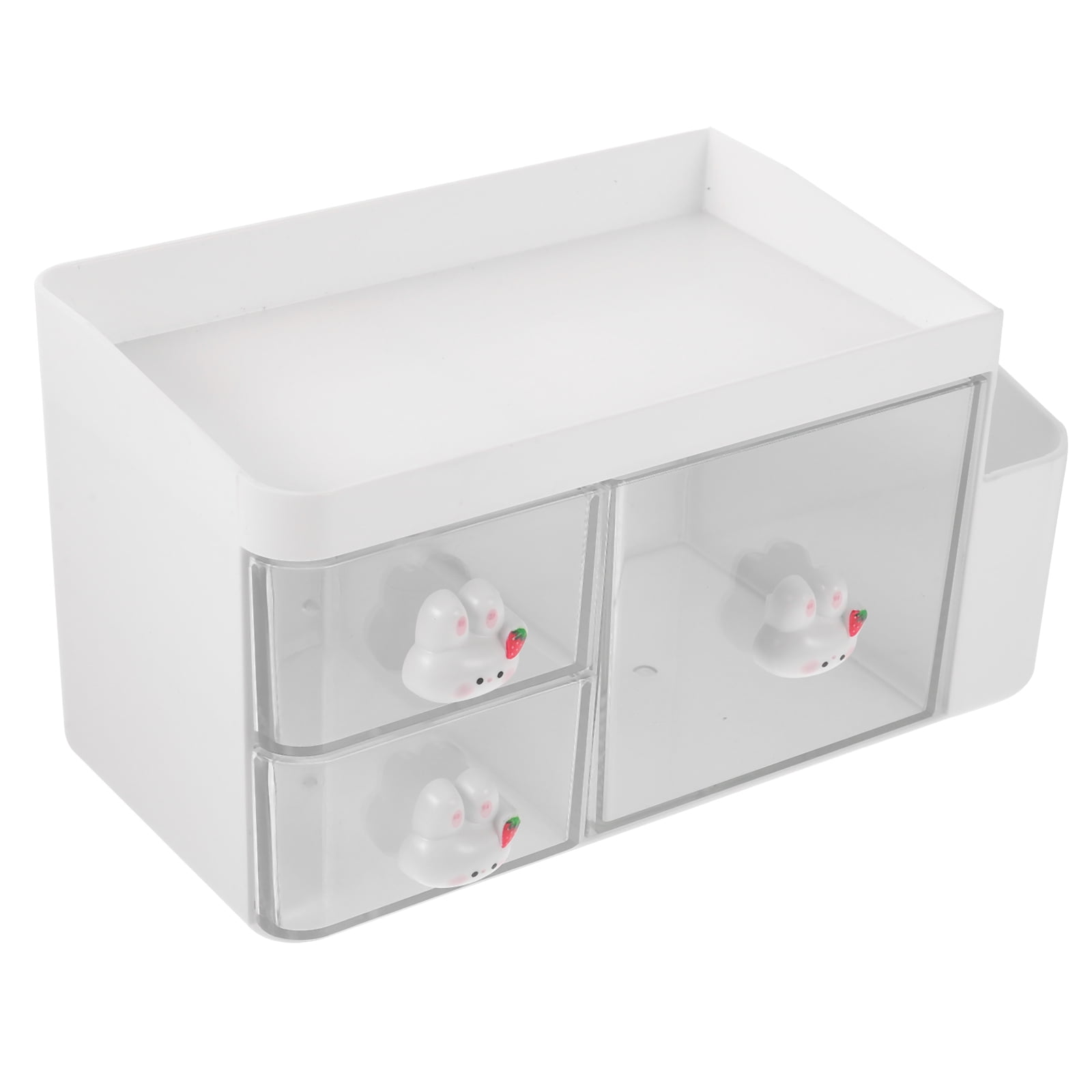 HEMOTON White Desk Organizer with Storage Boxes for Pens and Stationery ...