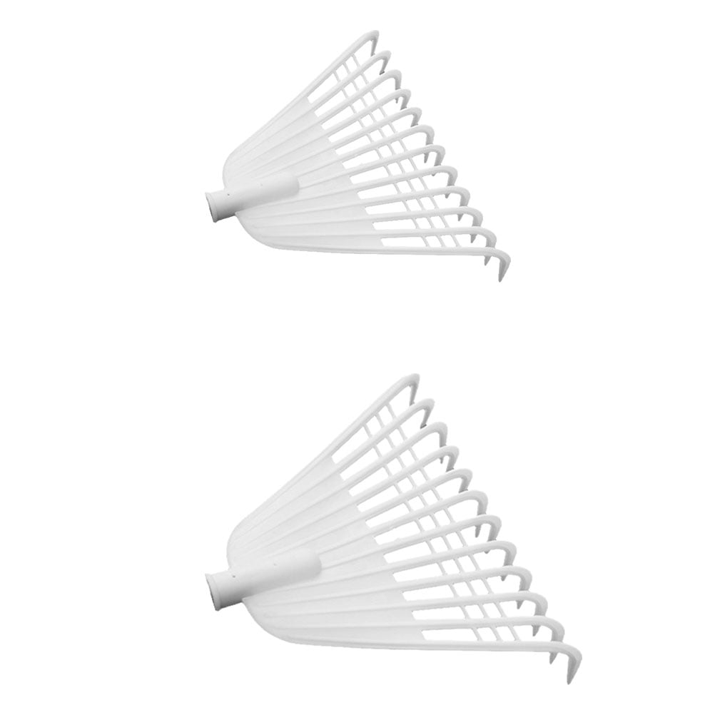 HEMOTON White Gardening Rake for Efficient Soil Loosening and Leaf ...