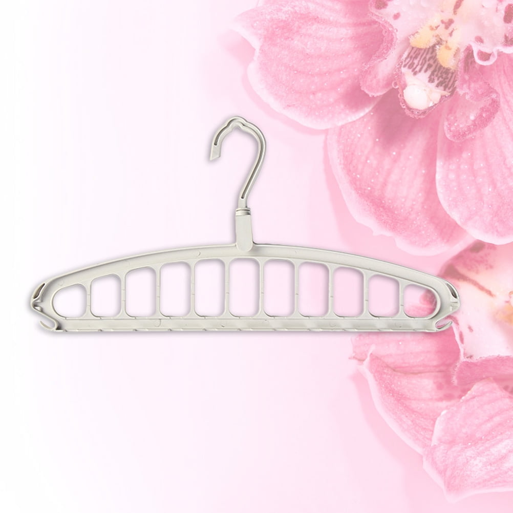 HEMOTON White PP Material Rotatable and Antislip Hangers with 9 Holes ...