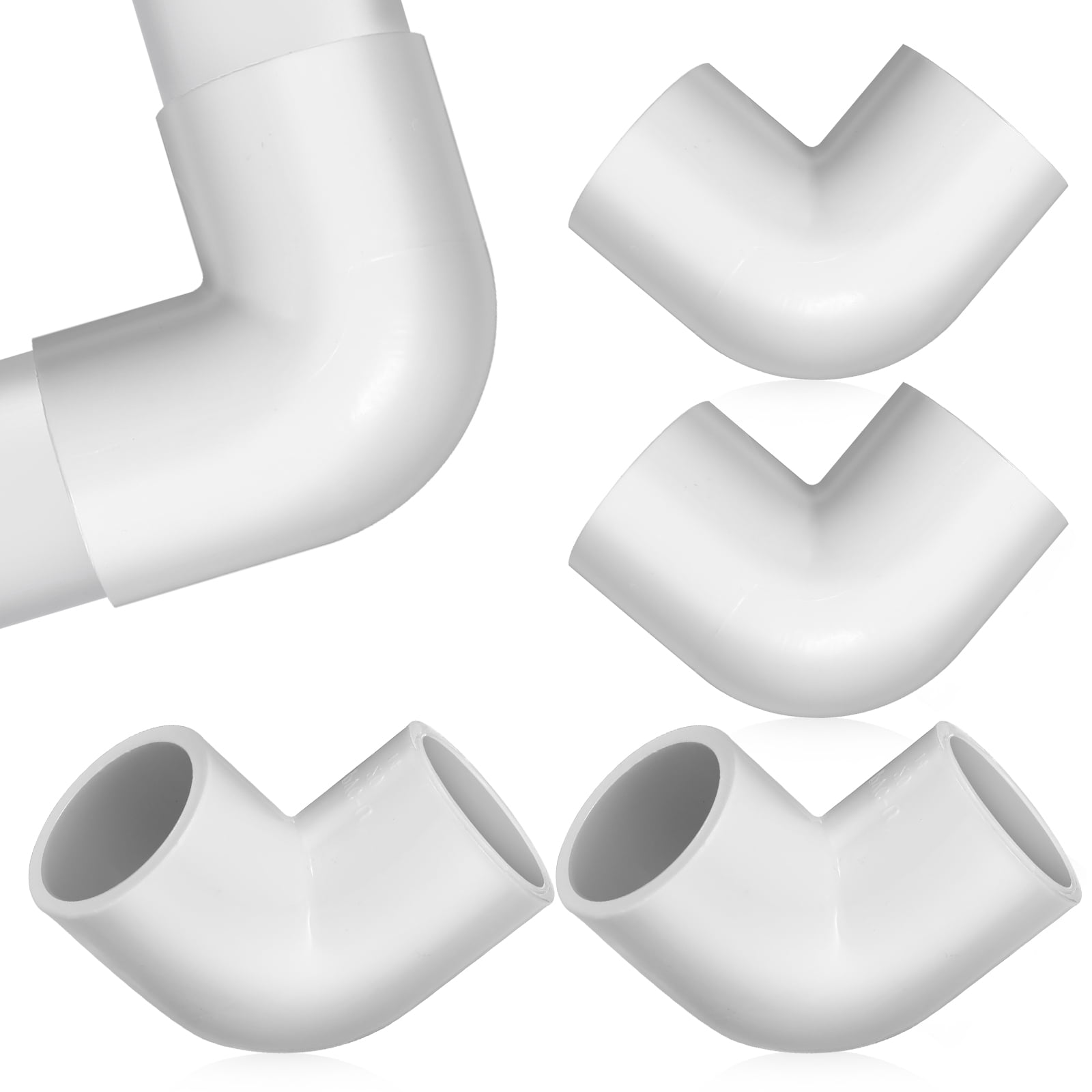 HEMOTON White PVC Elbow Connector for Tubing with Sturdy Build and ...