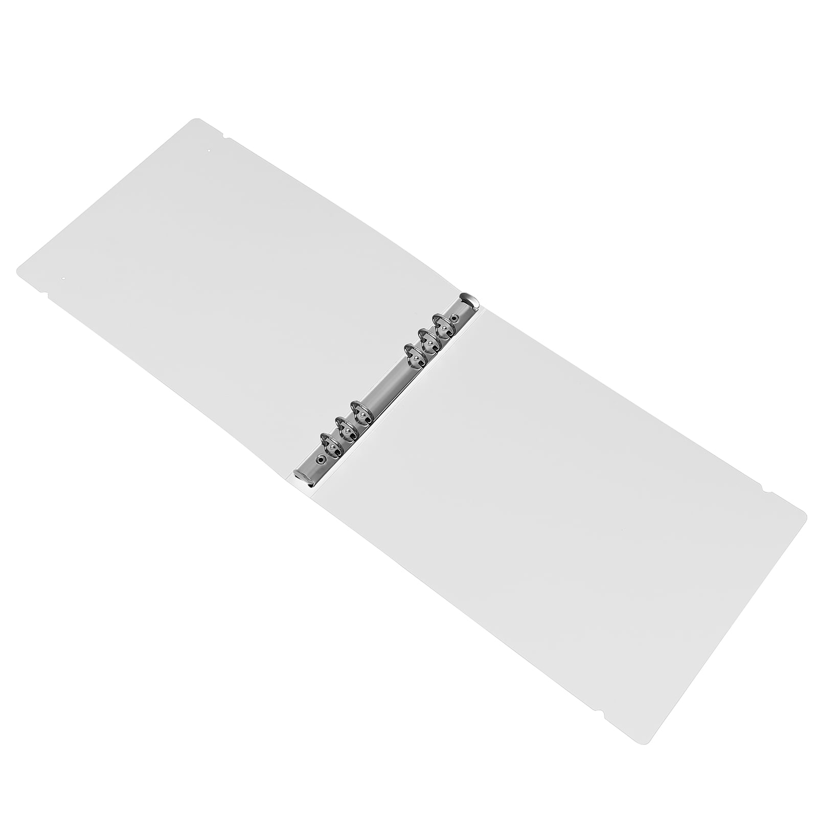 HEMOTON White Plastic Check Binder for Home Use Loose Leaf Notebook ...