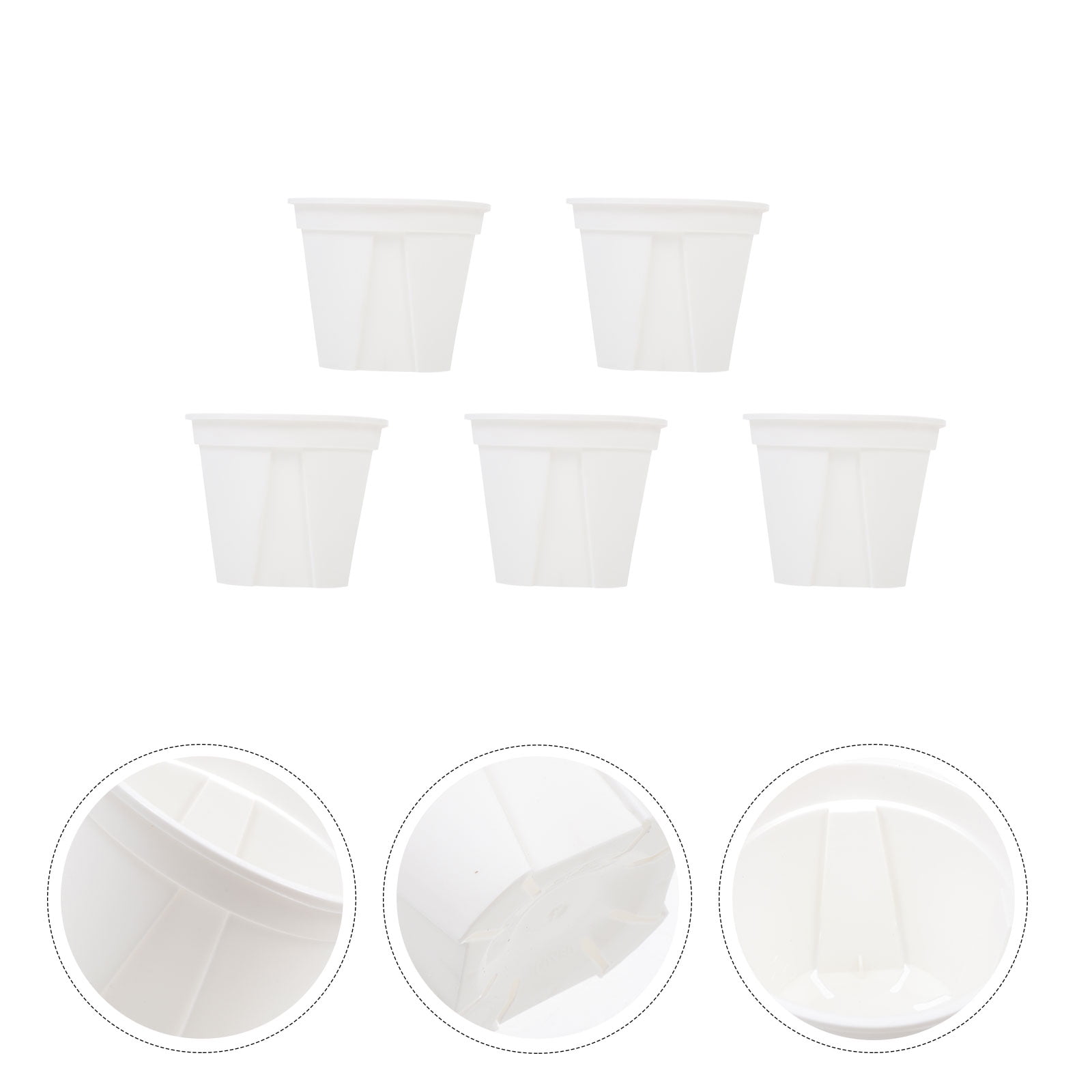 HEMOTON White Plastic Planter with Root Control for Home Use Suitable ...