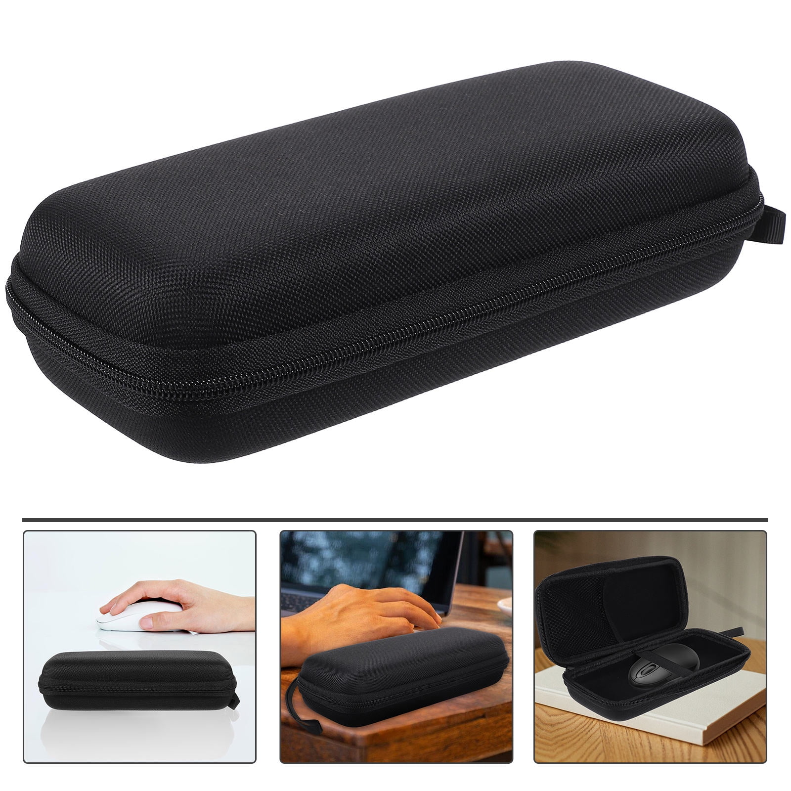 HEMOTON Wired Mouse Storage Case Gaming Mice Container Travel Black ...