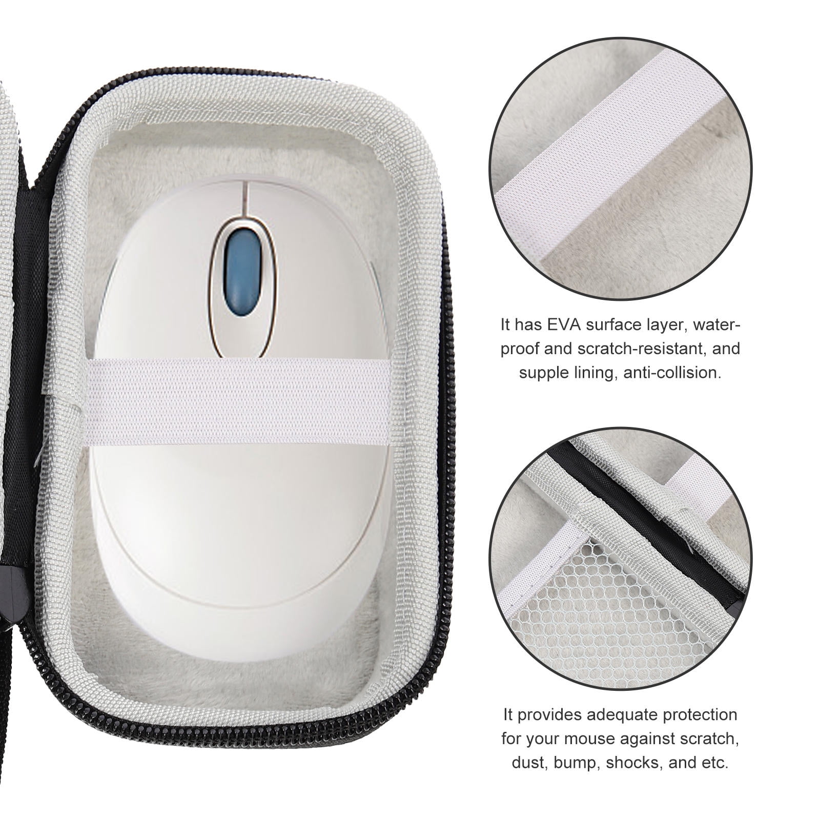 HEMOTON Wireless Mouse Case with EVA Material Assorted Color Portable ...