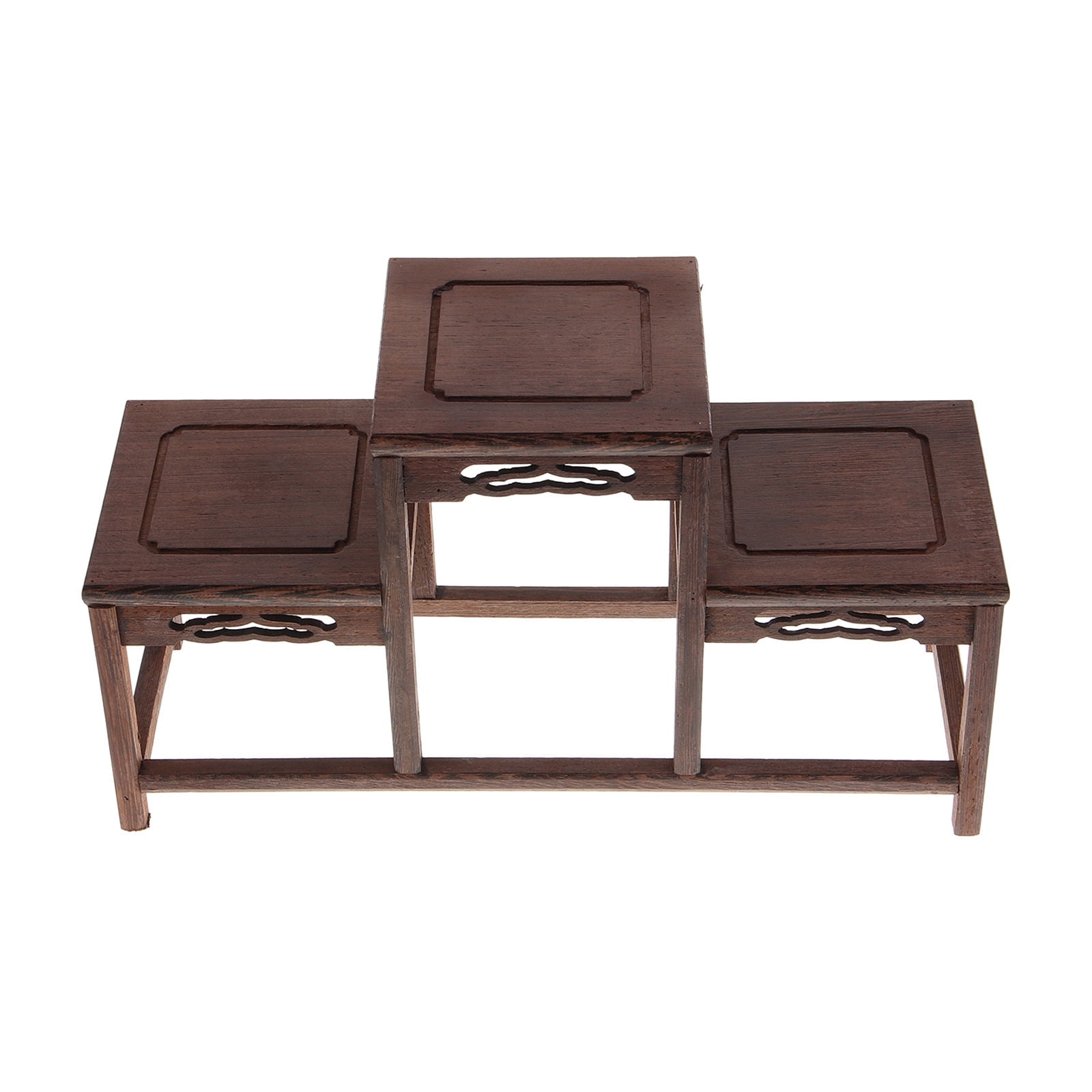 HEMOTON Wood Display Stand Wooden Display Shelf Countertop Artware ...