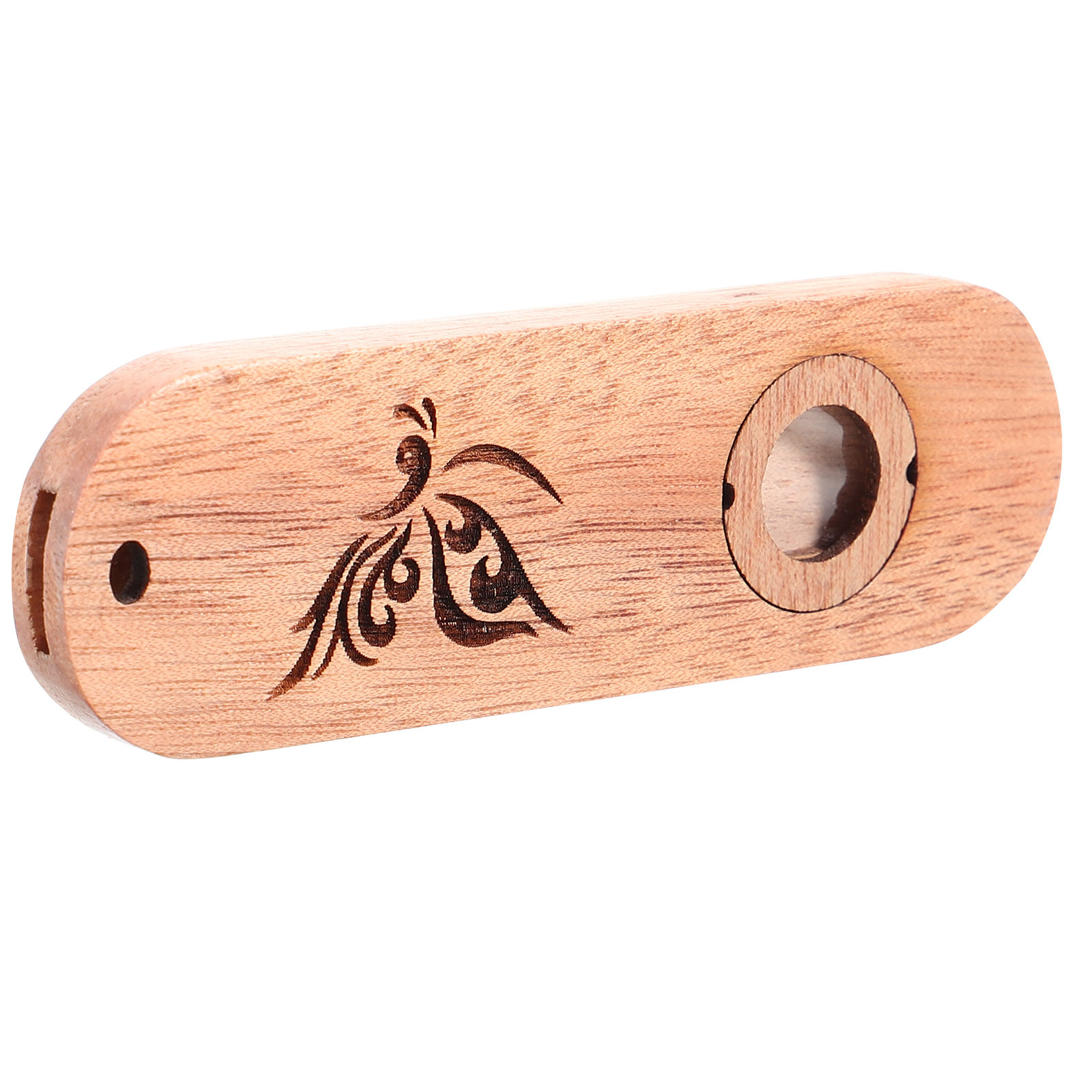 HEMOTON Wood Kazoo for Kids Musical Instrument Small Size Light Brown ...