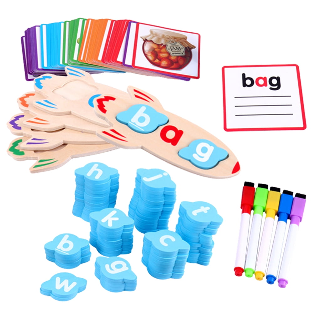 DEEPCRAFF Alphabet Learning Toys Red 1 Set 6.3X2.8X0.2In - Walmart.com