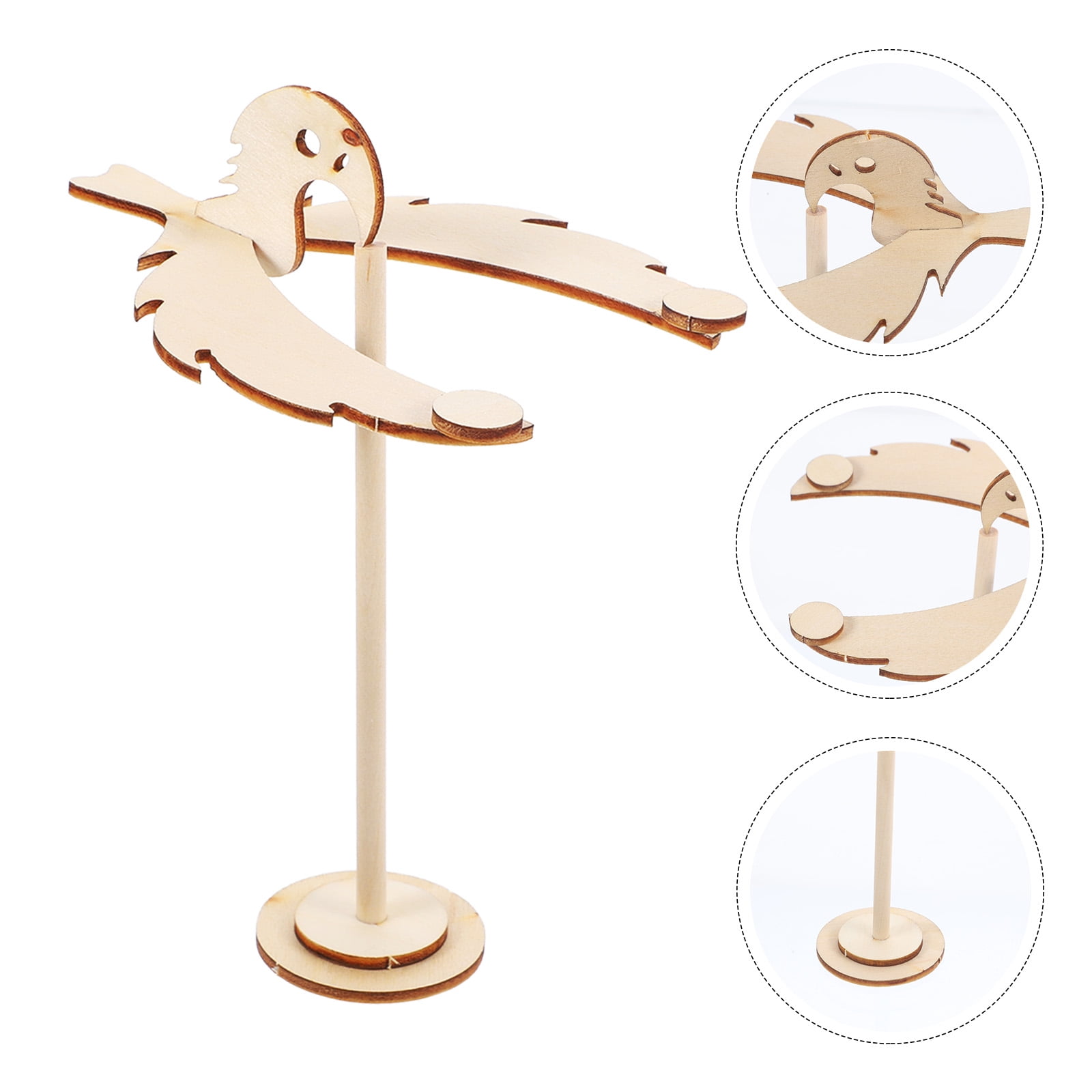 HEMOTON Wooden Balancing Bird Toy for Kids, Educational and Safe, Small ...