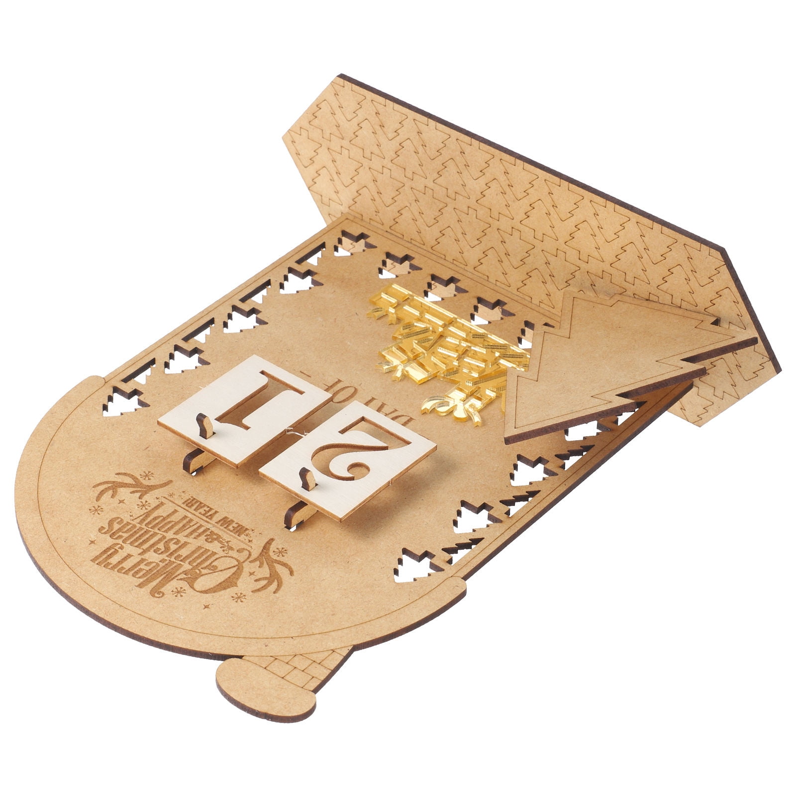 Phenofice DIY Wooden Home Calendar Decor Beige Holiday Season 1 Set 7 ...