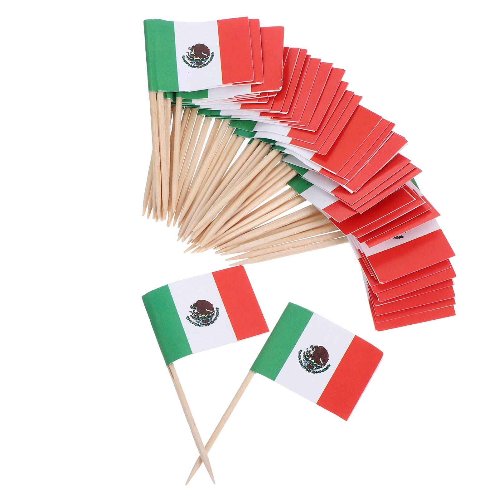 HEMOTON Wooden Fruit Picks with Beautifully Shaped Flagpole for ...