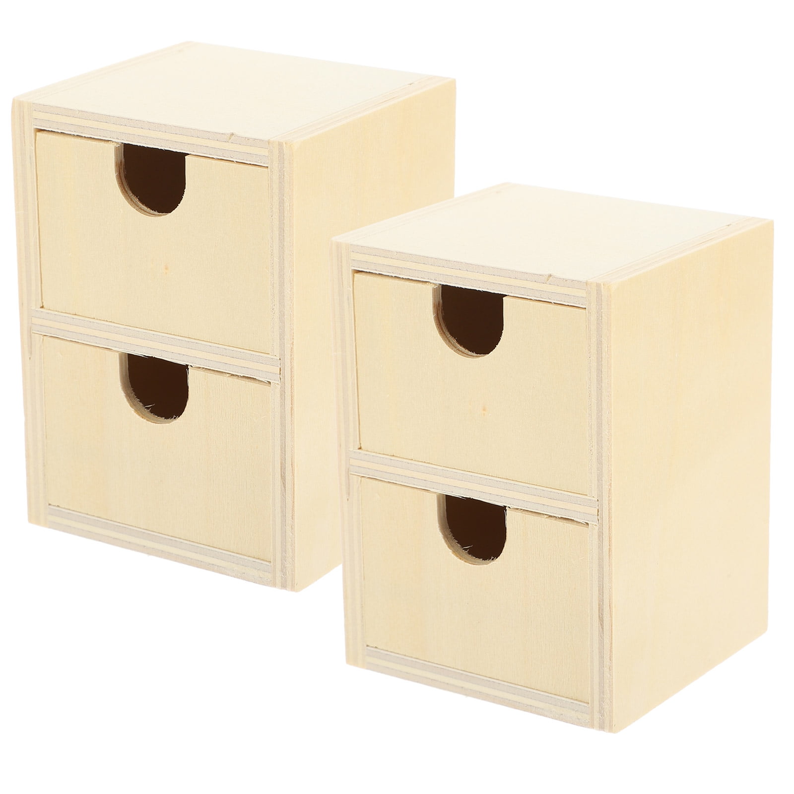 SOPOTUTU 2Pcs DIY Unfinished Wood Small Drawer with Smooth Surface for ...