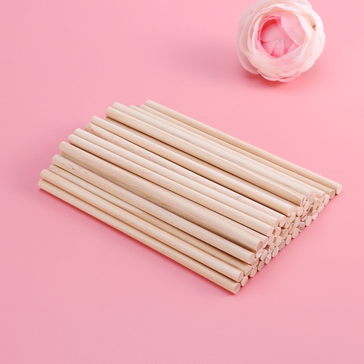 HEMOTON Wooden Sticks for Crafts Ideal for Art Projects Made of Pine ...