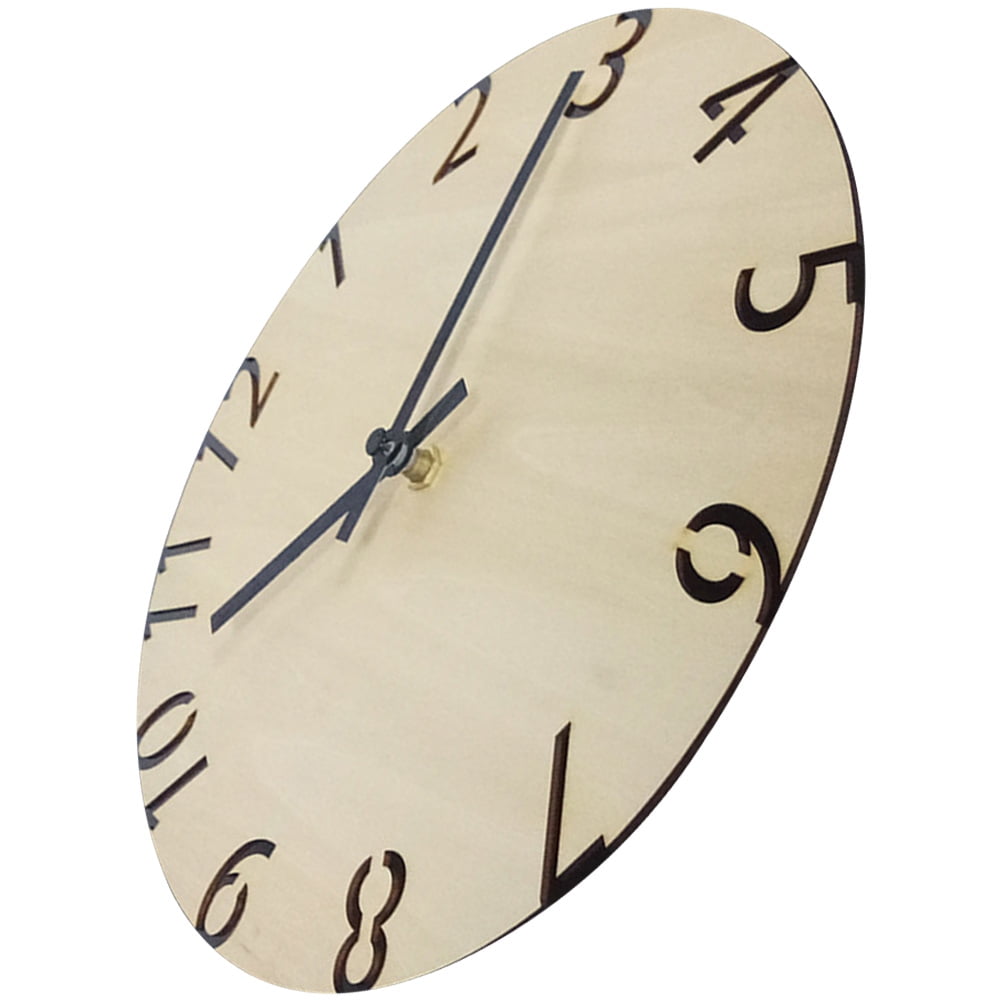HEMOTON Wooden Wall Clock Professional Background Decoration - Walmart.com