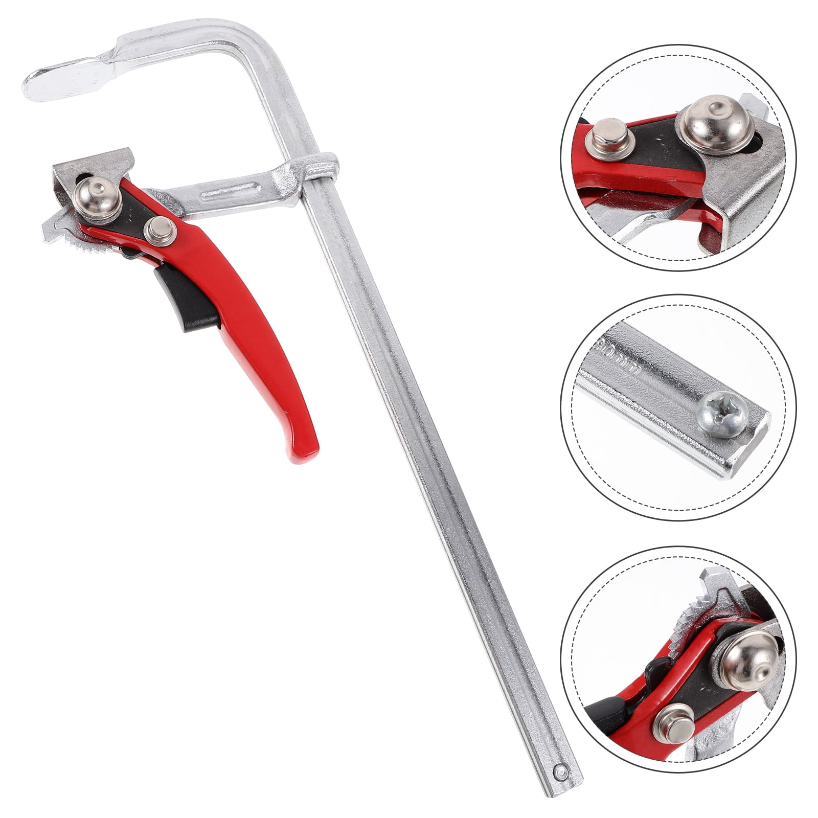 HEMOTON Woodworking Fixed Clip Auxiliary Clamp Clamps Heavy Duty Silver ...