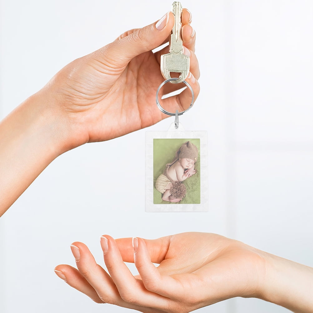 HEMOTON Worgeous 20PCS Clear Acrylic Keychain Blanks Photo Frame ...