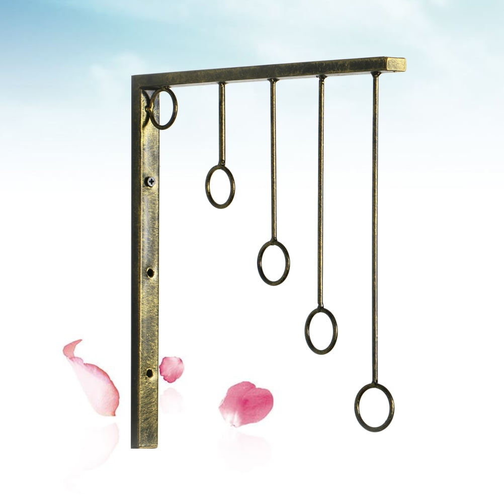 EXHUMKY hanging rack Clothes Storage Wrought Iron 1Set - Walmart.com