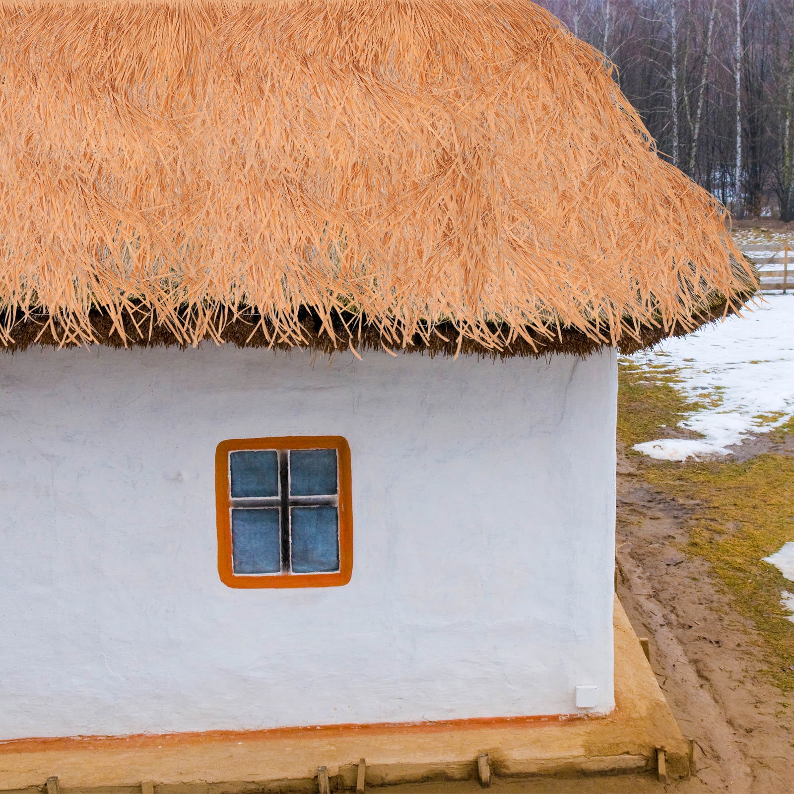 HEMOTON Yard Simulated Thatch Roof Simulated Thatch Roof Garden Thatch ...