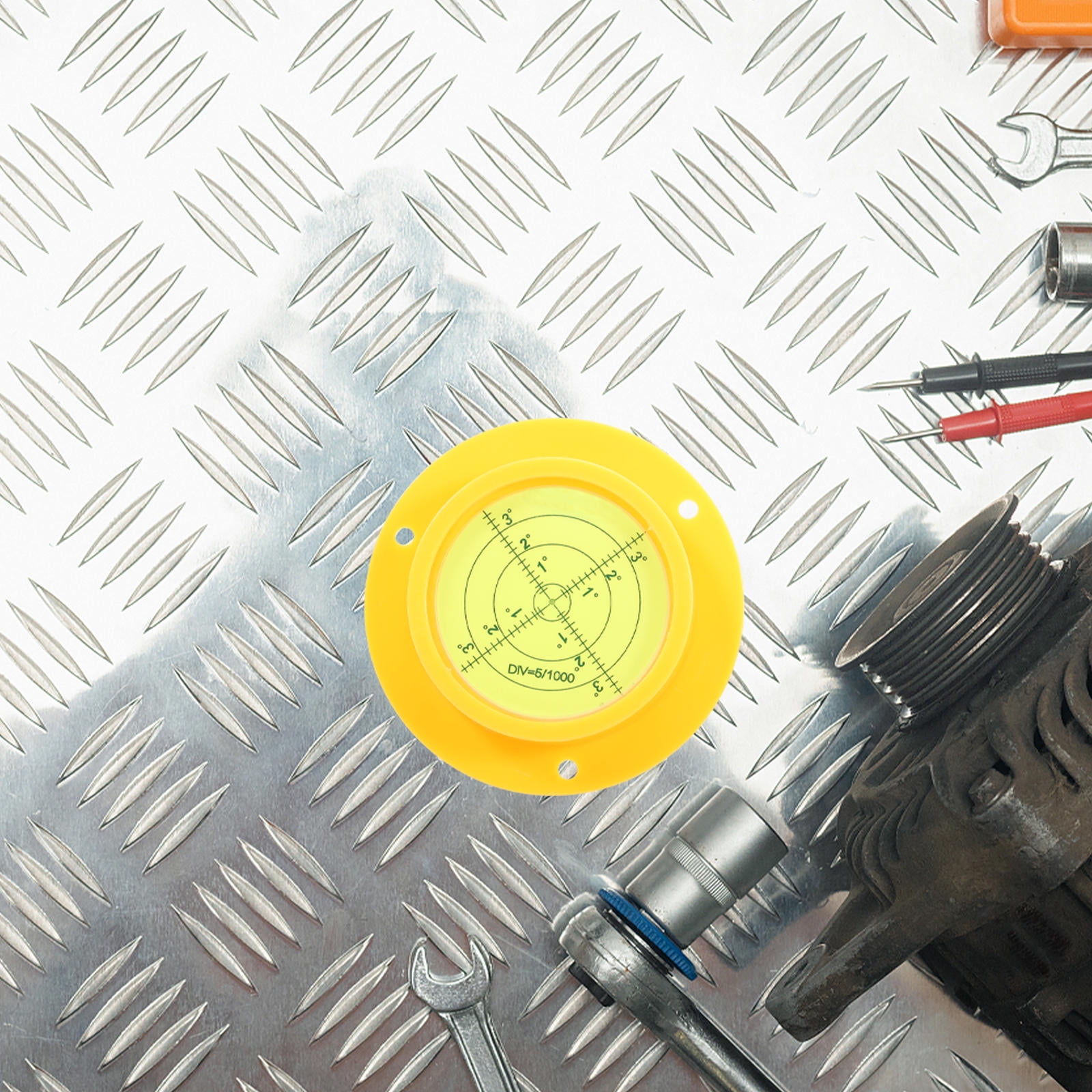 DEEPCRAFF Yellow Acrylic Bubble Level Tool for Measuring Use Compact ...