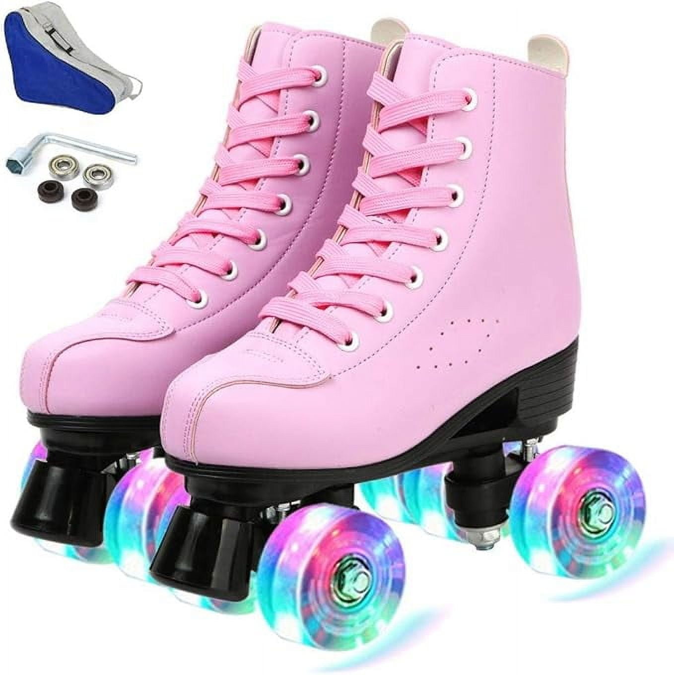 HENG Co. Light-up Roller Skates for Women and Men, LED Skates for Girls ...