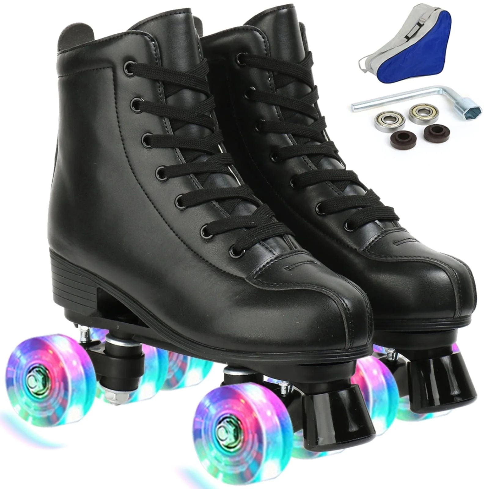 YUCHANG Light-up Roller Skates for Women and Men, LED Skates for Girls ...
